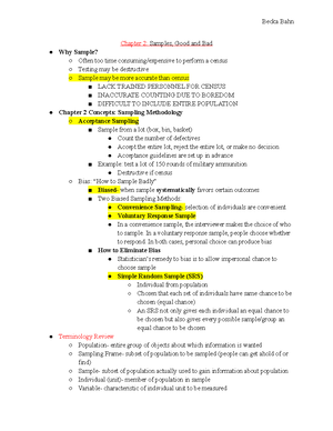 Chapter One Stat Notes - Individuals and Data Individuals: are the ...
