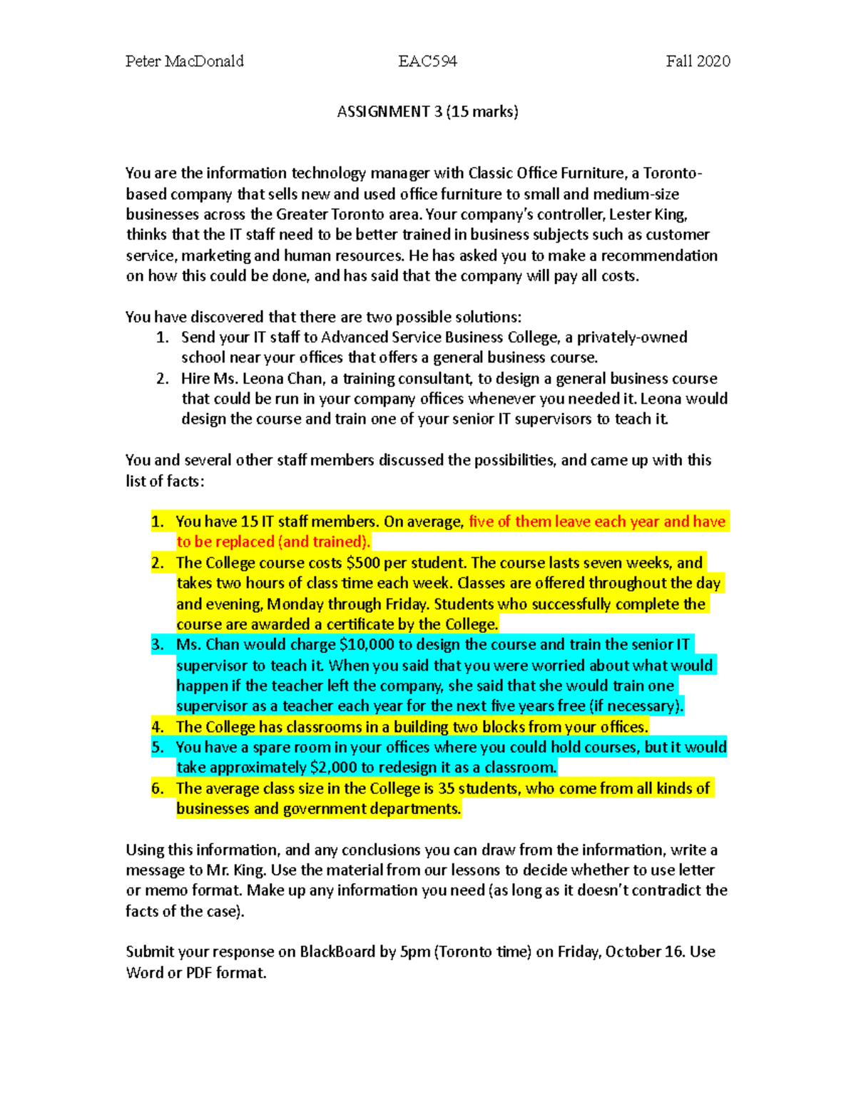 Assignment 3 - Persuasive message - Peter MacDonald EAC594 Fall 2020 ...