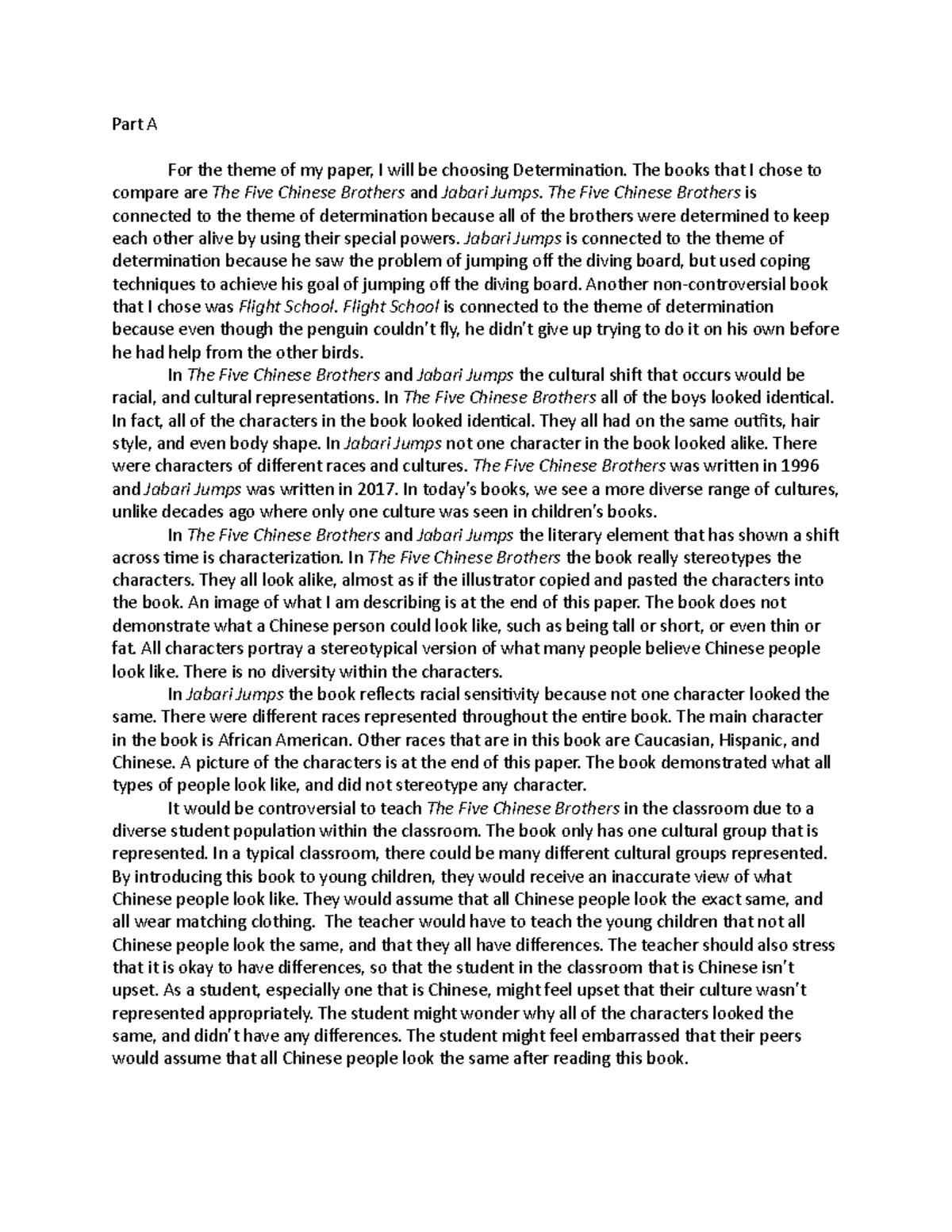 C269 Task 2 - Task 2 of Children's Literature paper. Resources are ...