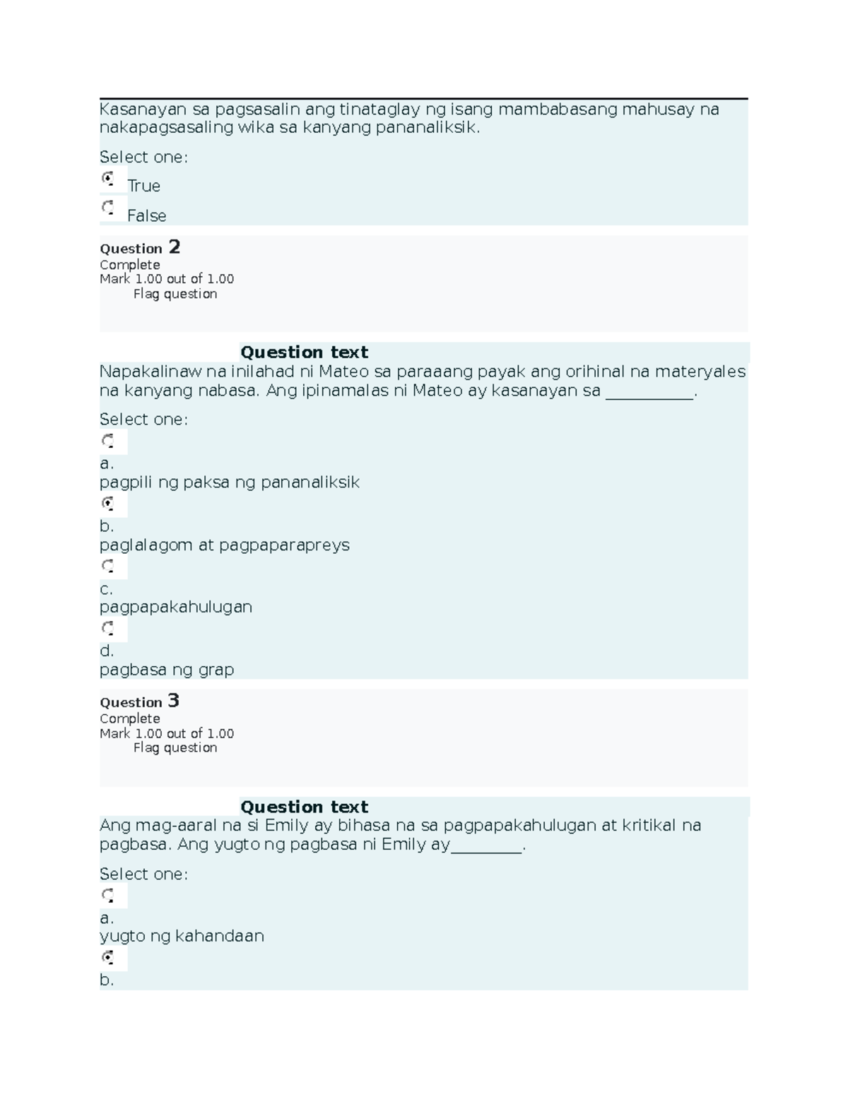 Filipino Gihapon hahahahha - Kasanayan sa pagsasalin ang tinataglay ng ...