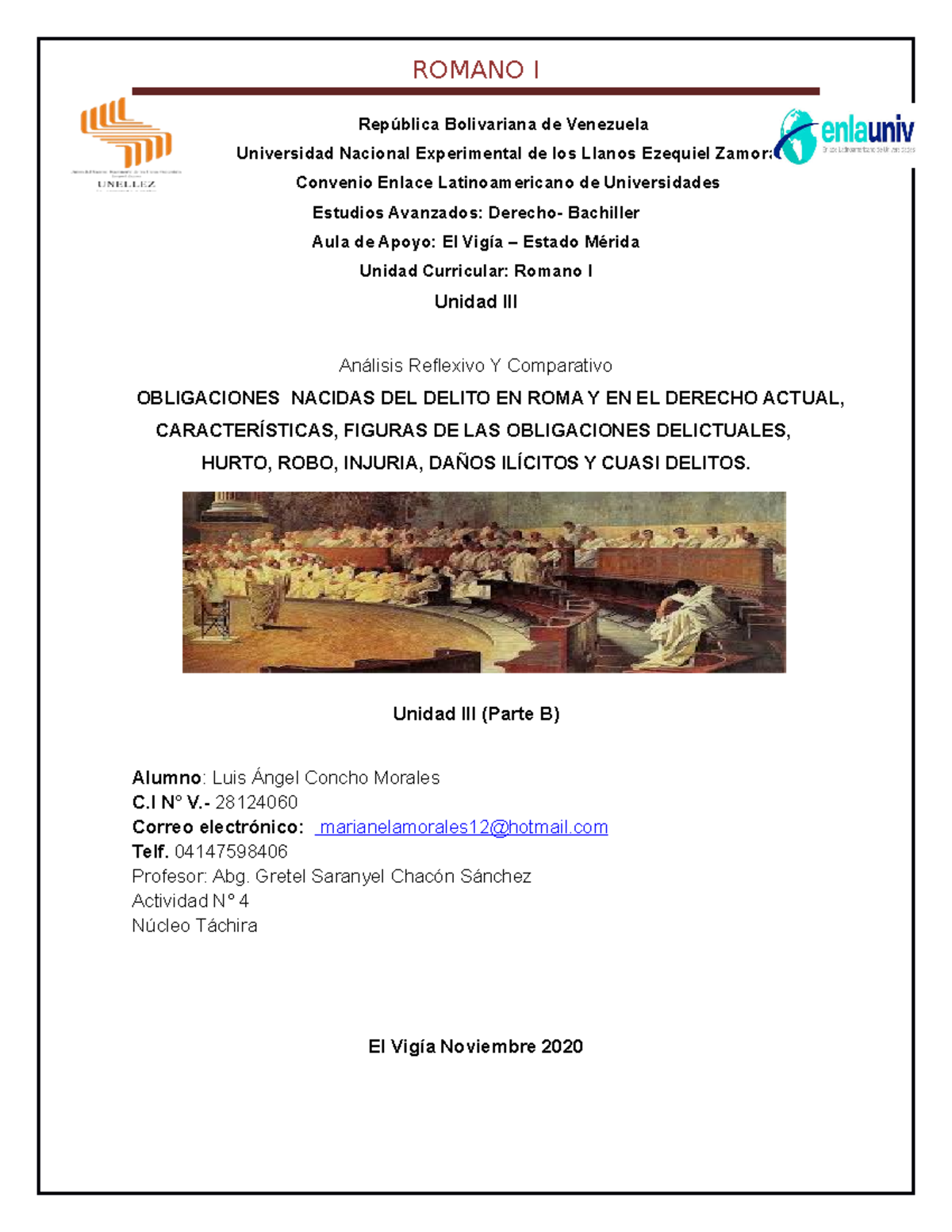 Obligaciones Nacidas DEL Delito EN ROMA - ROMANO I República ...