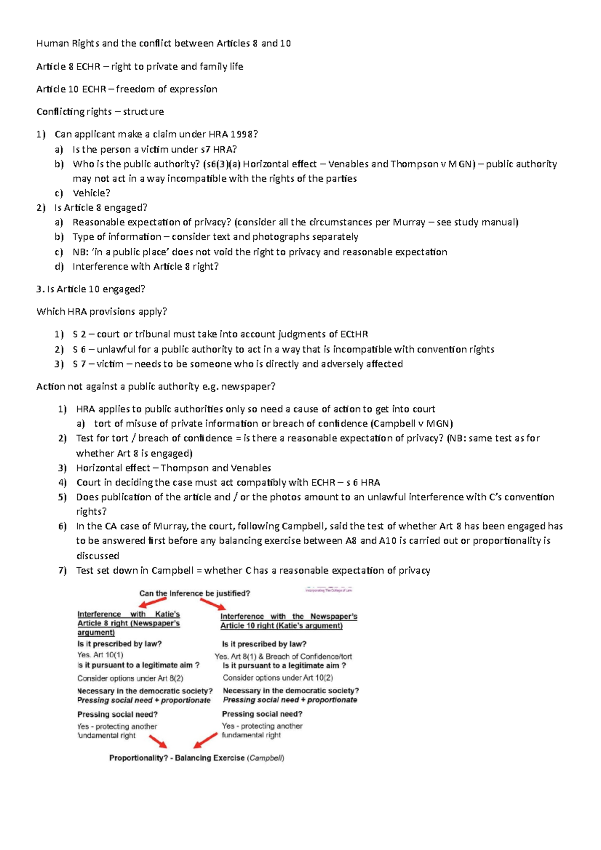 Public topic 10 - Human Rights and the conflict between Articles 8 and ...