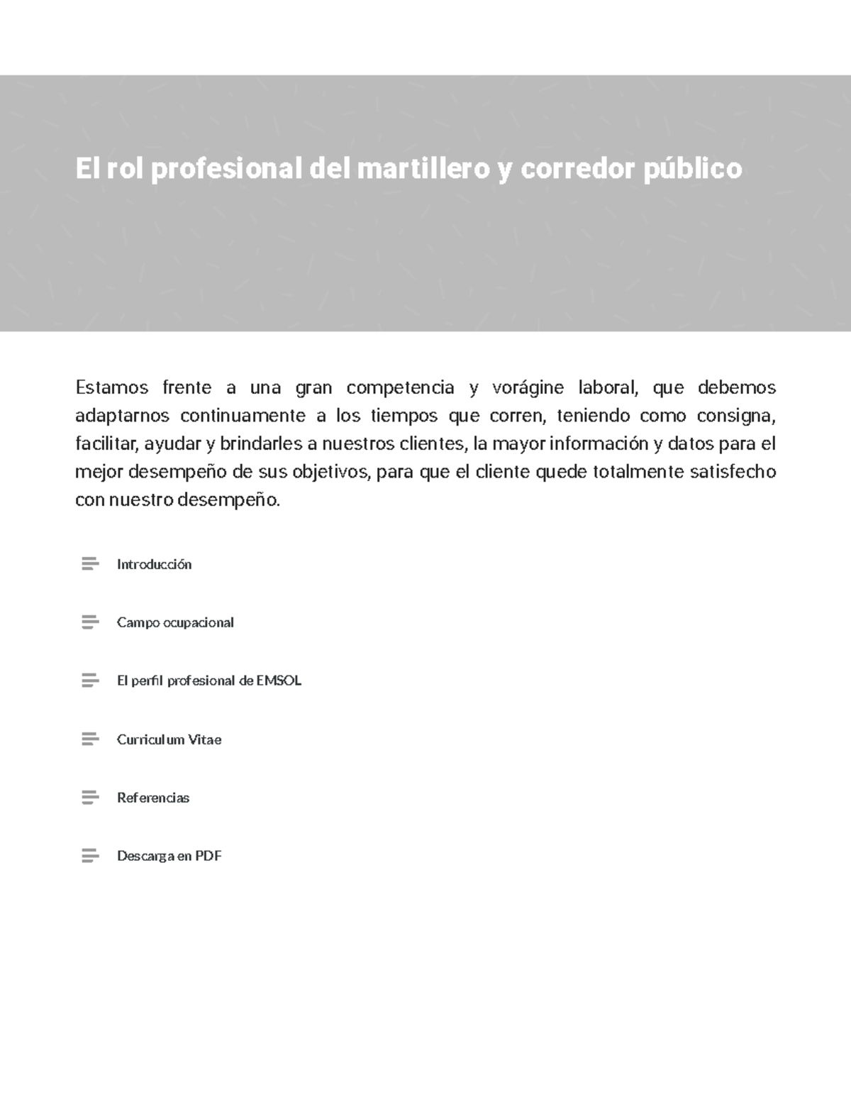 El rol profesional del martillero y corredor público - Estamos frente a ...