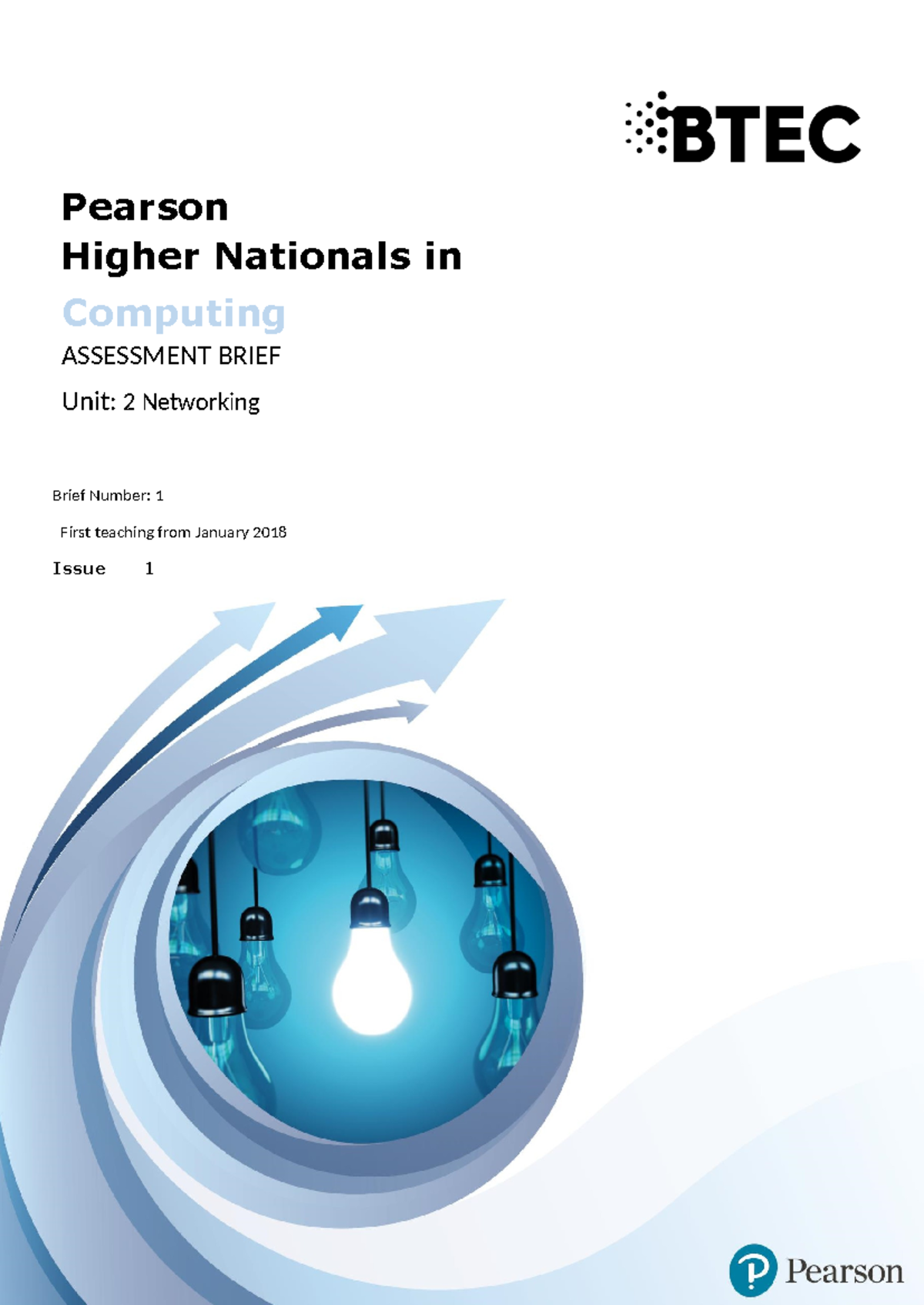 Assignment 1 ( Networking) Final - Pearson Higher Nationals in Computing ASSESSMENT BRIEF Unit ...