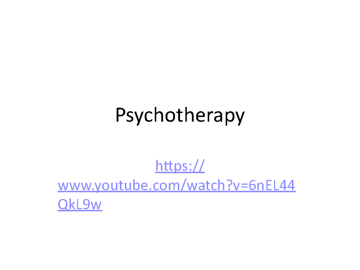 Introductory Psychology II Lecture notes, lecture last topic ...