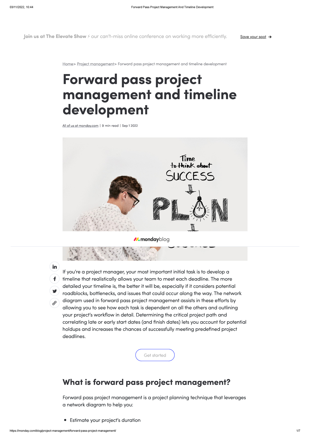 3.2 Forward Pass Project Management And Timeline Development - Join us ...