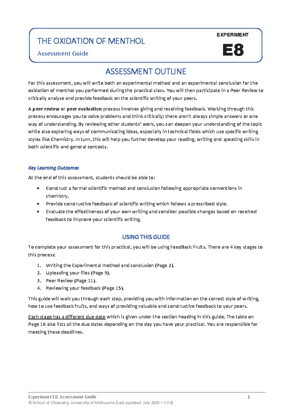 Experiment+E8+Assessment+guide+%28Sem+2%2C+2024+-+V2 - Experiment E 8 ...