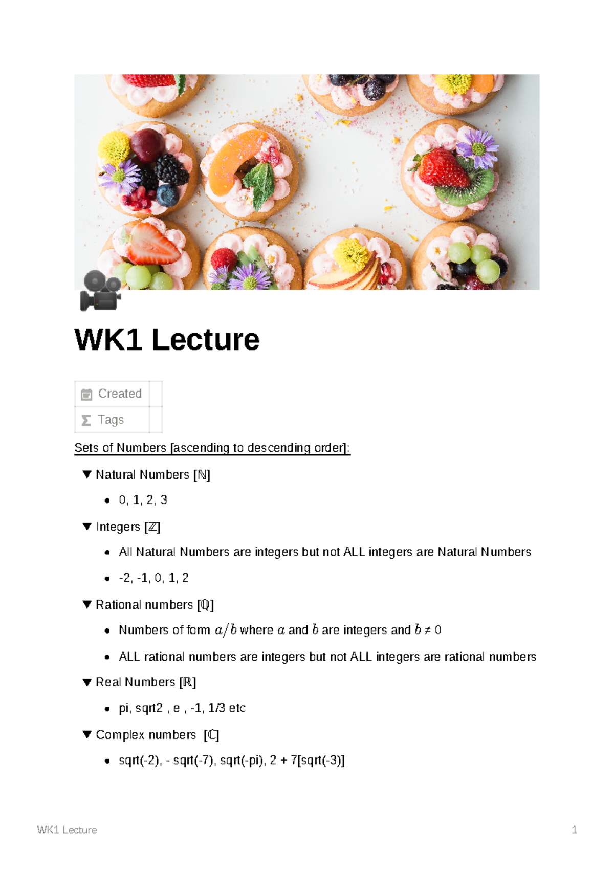 Week 1 Notes with screenshots from Lectures - 🎥 WK1 Lecture Created ...
