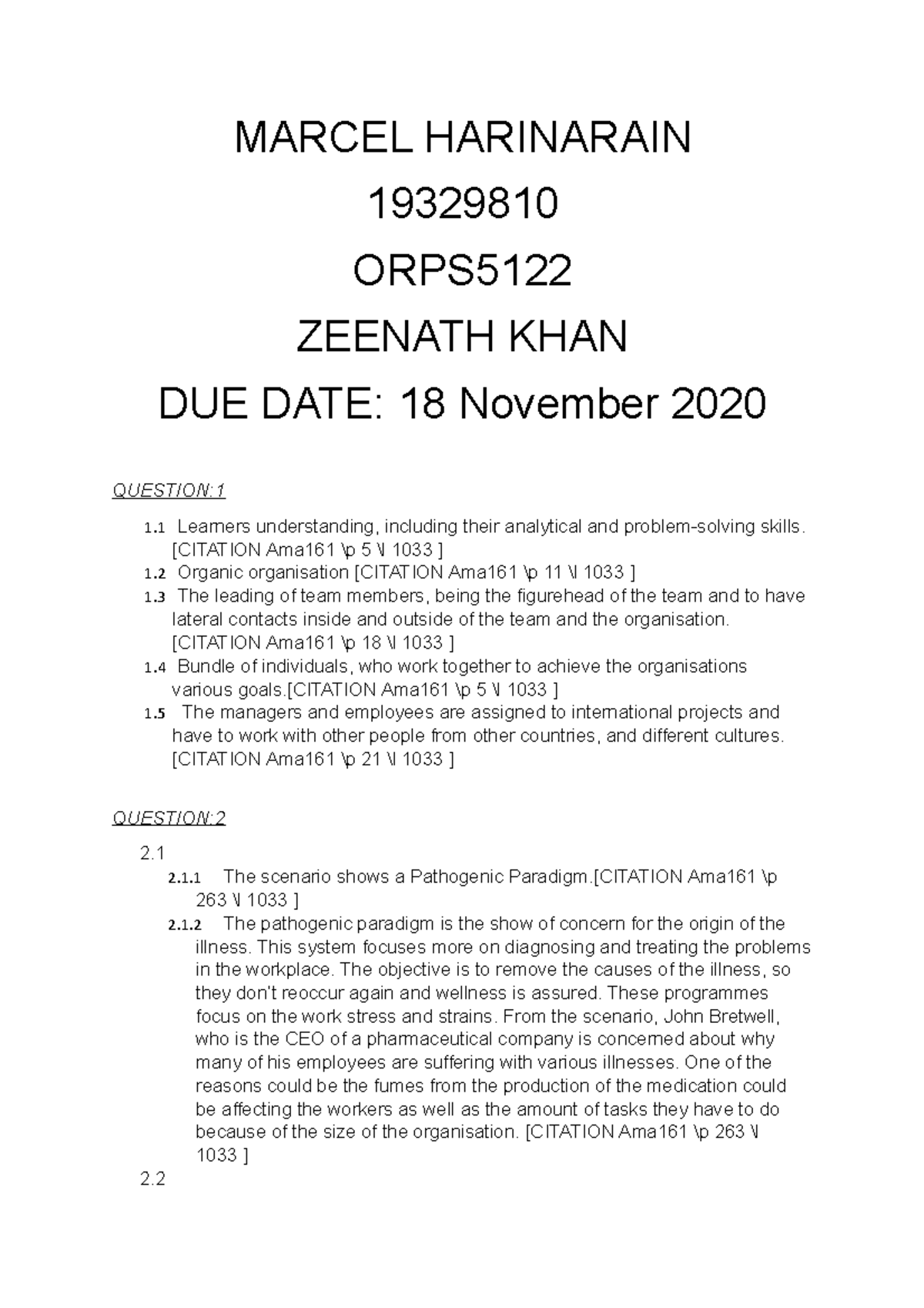 Oprs - final assignment - MARCEL HARINARAIN 19329810 ORPS ZEENATH KHAN ...