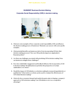 Decision Making - brief lecture notes - Business Decision Making Types ...