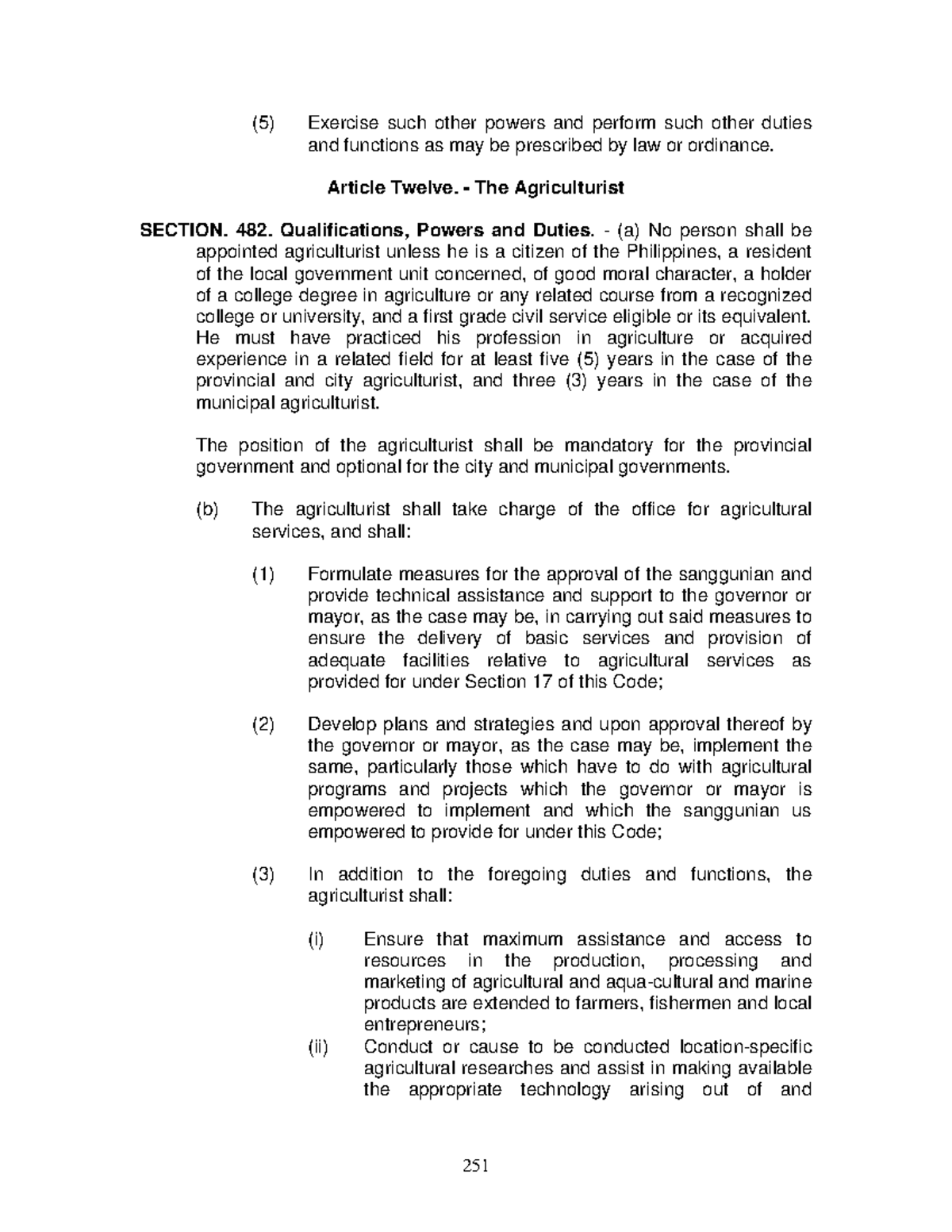 RA 7160 LGC 26 The Local Government Code Republic Act 7160 Book