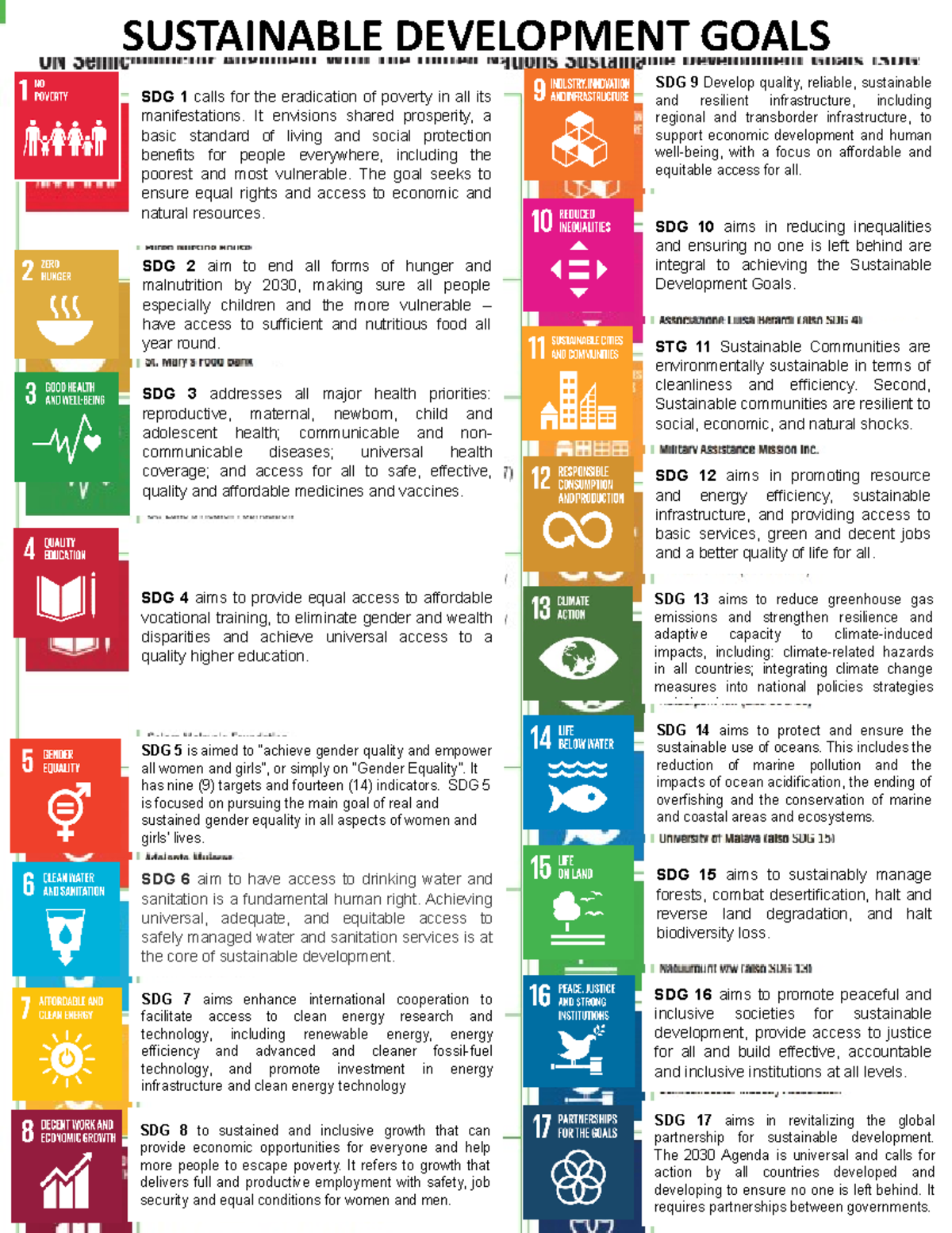 17SDG - answers - SDG 17 aims in revitalizing the global partnership ...