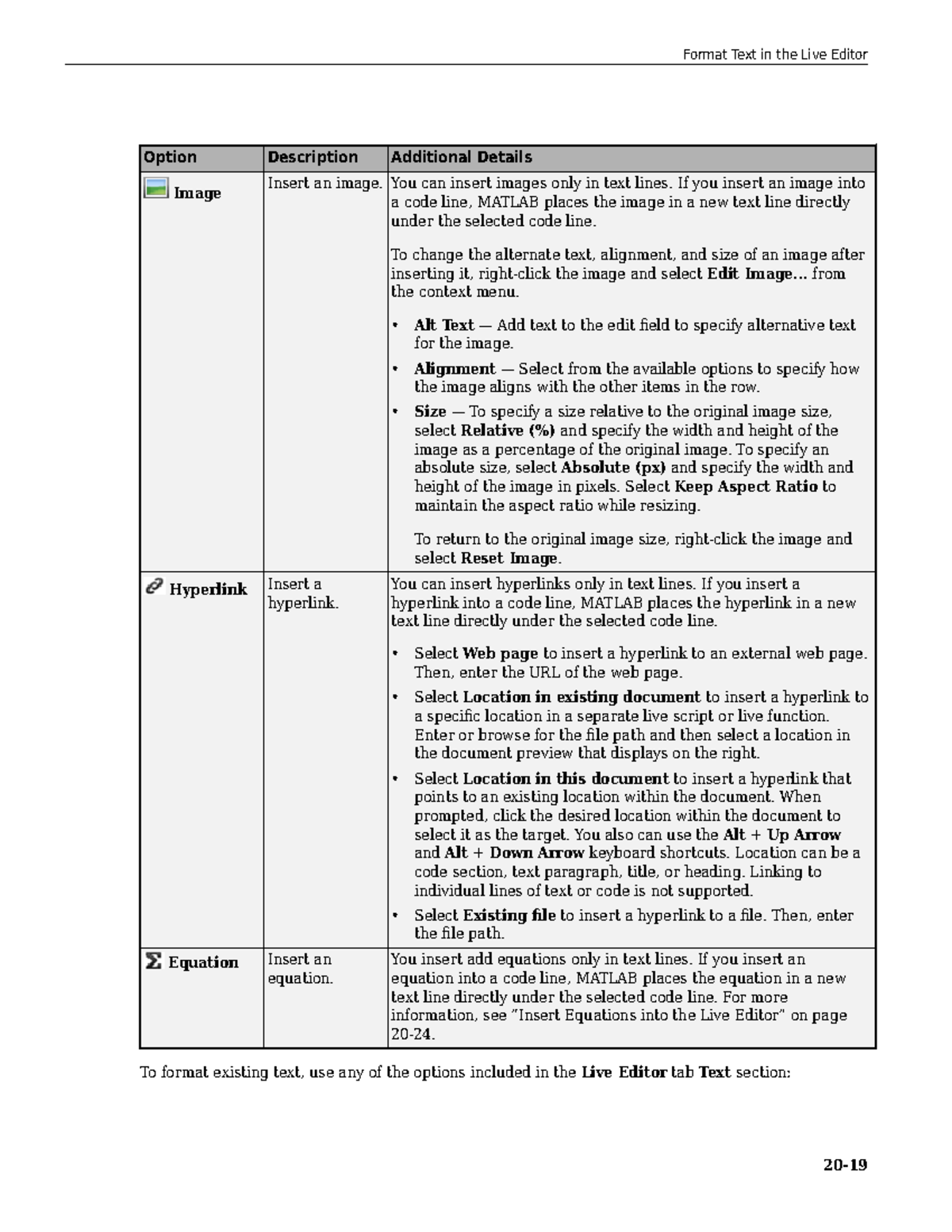 Matlab Prog 72 Option Description Additional Details Image Insert An Image You Can Insert
