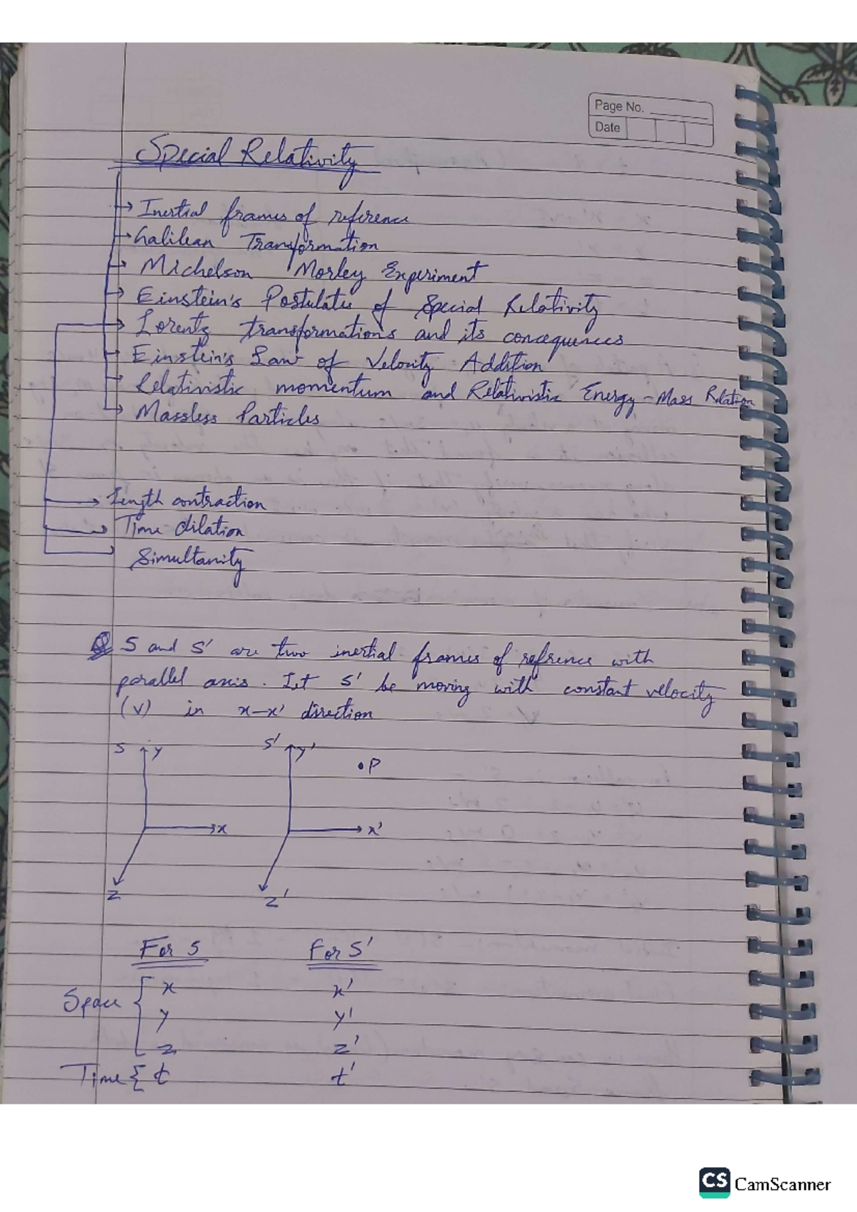 Relativity notes - Applied Physics-I - Studocu