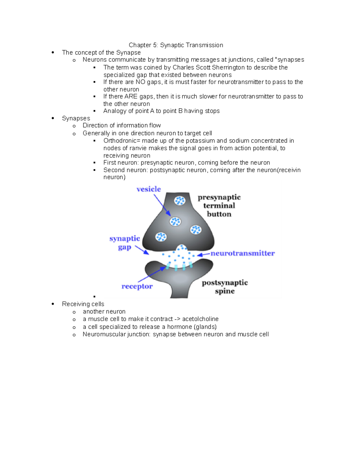 Chapter 5 - Professor: Lisa Robison Includes Verbatim Lecture notes but ...