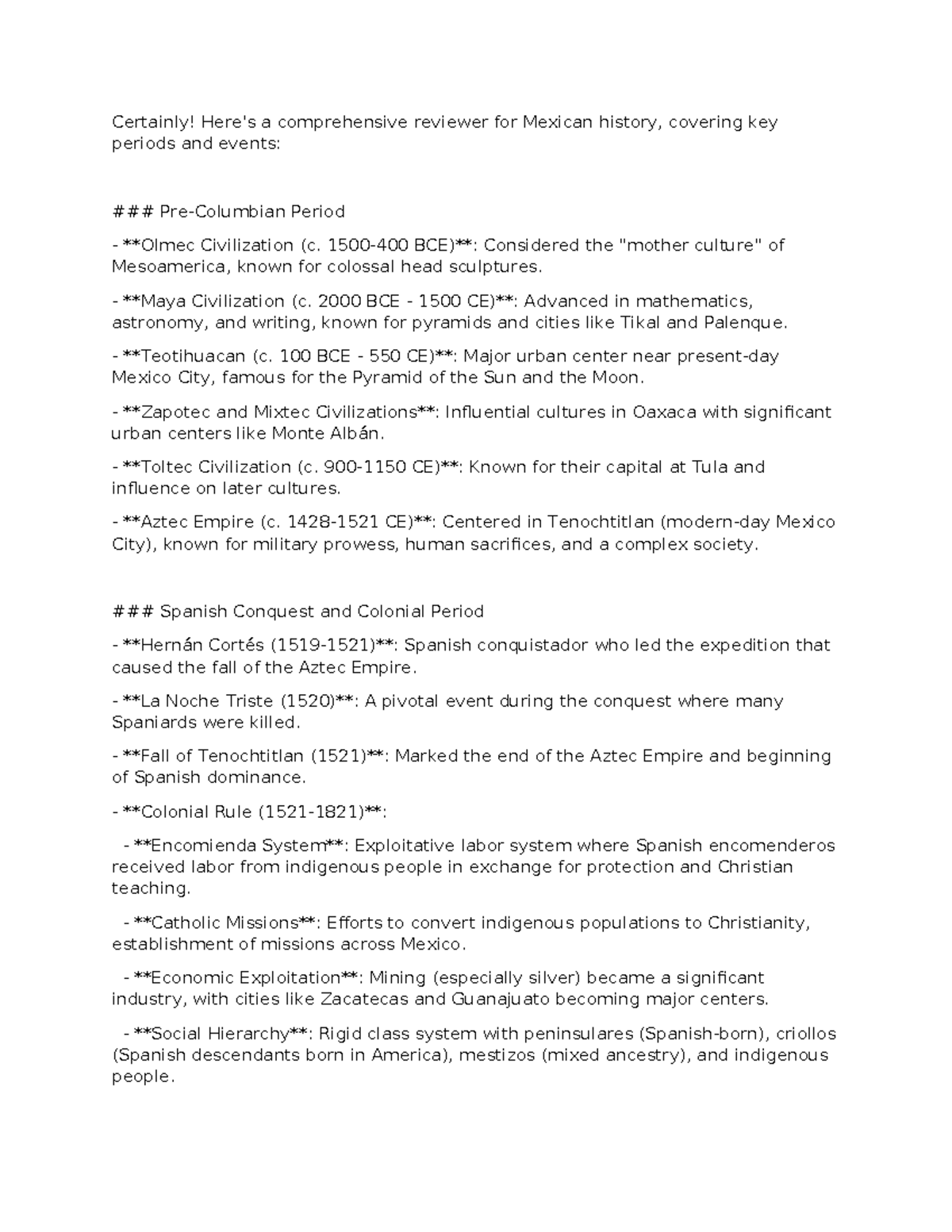Mexican - Summary History of Filipino Muslims and Indigenous People of ...