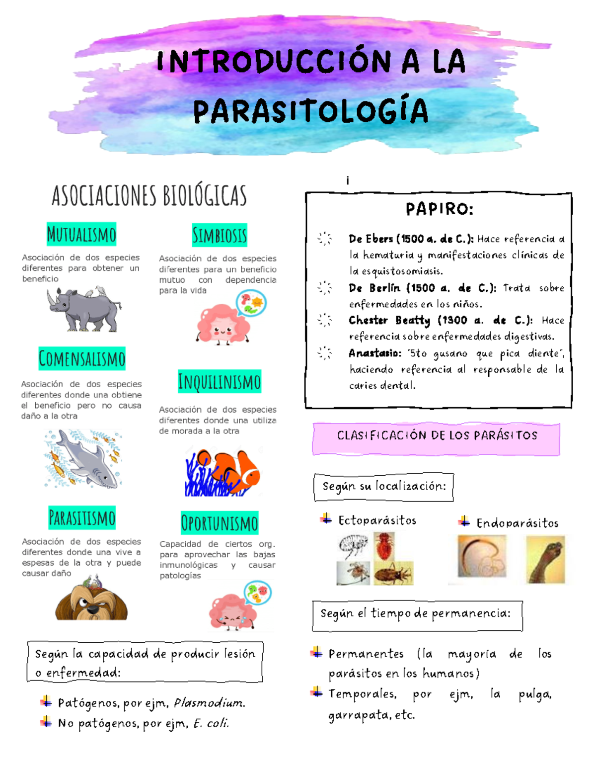 Introducción a la parasitolog - i INTRODUCCI”N A LA PARASITOLOGÕA ...