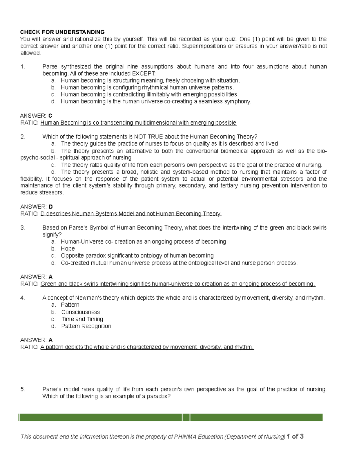 SAS 16 - TFN - ... - CHECK FOR UNDERSTANDING You will answer and ...