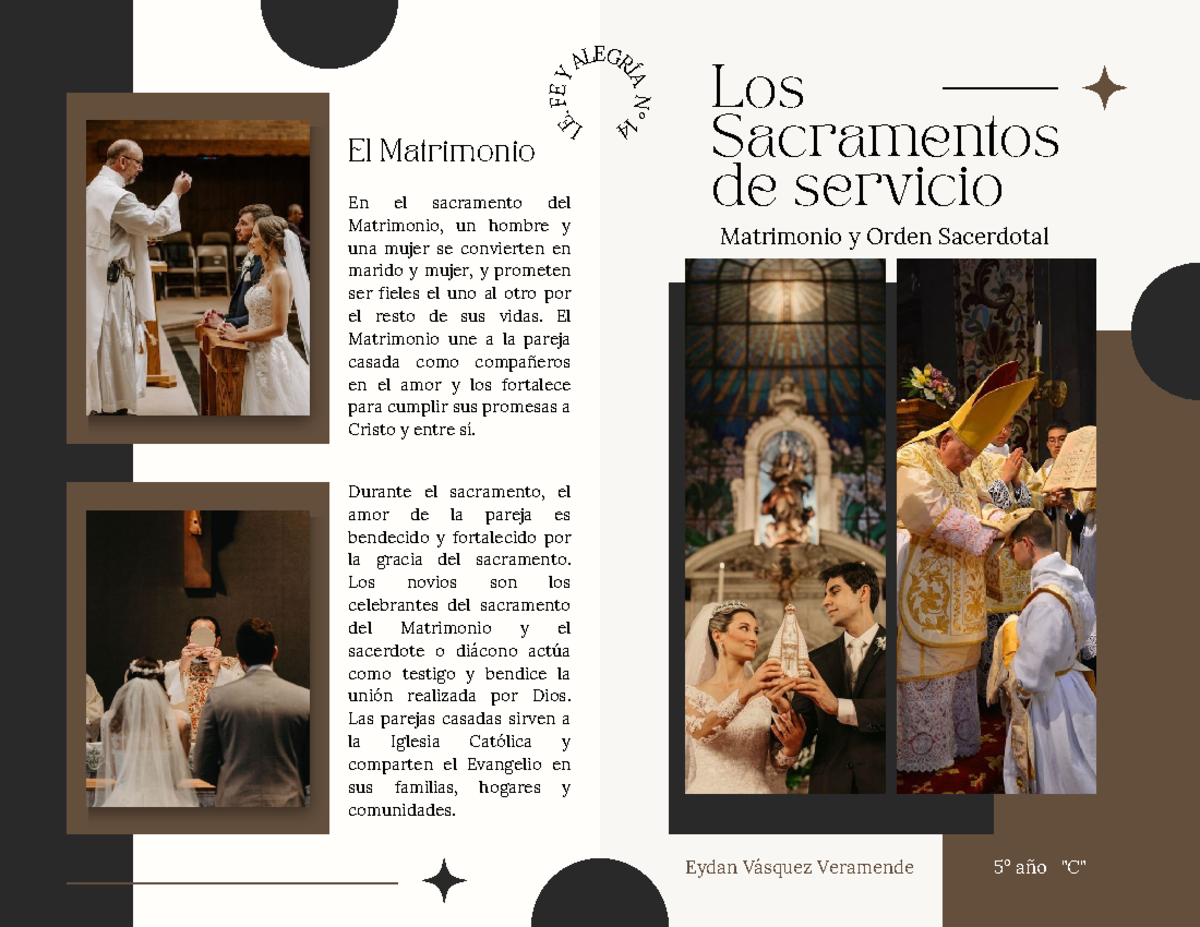 Los Sacramentos de servicio Matrimonio y Orden Sacerdotal - Los Sacramentos de servicio El - Studocu