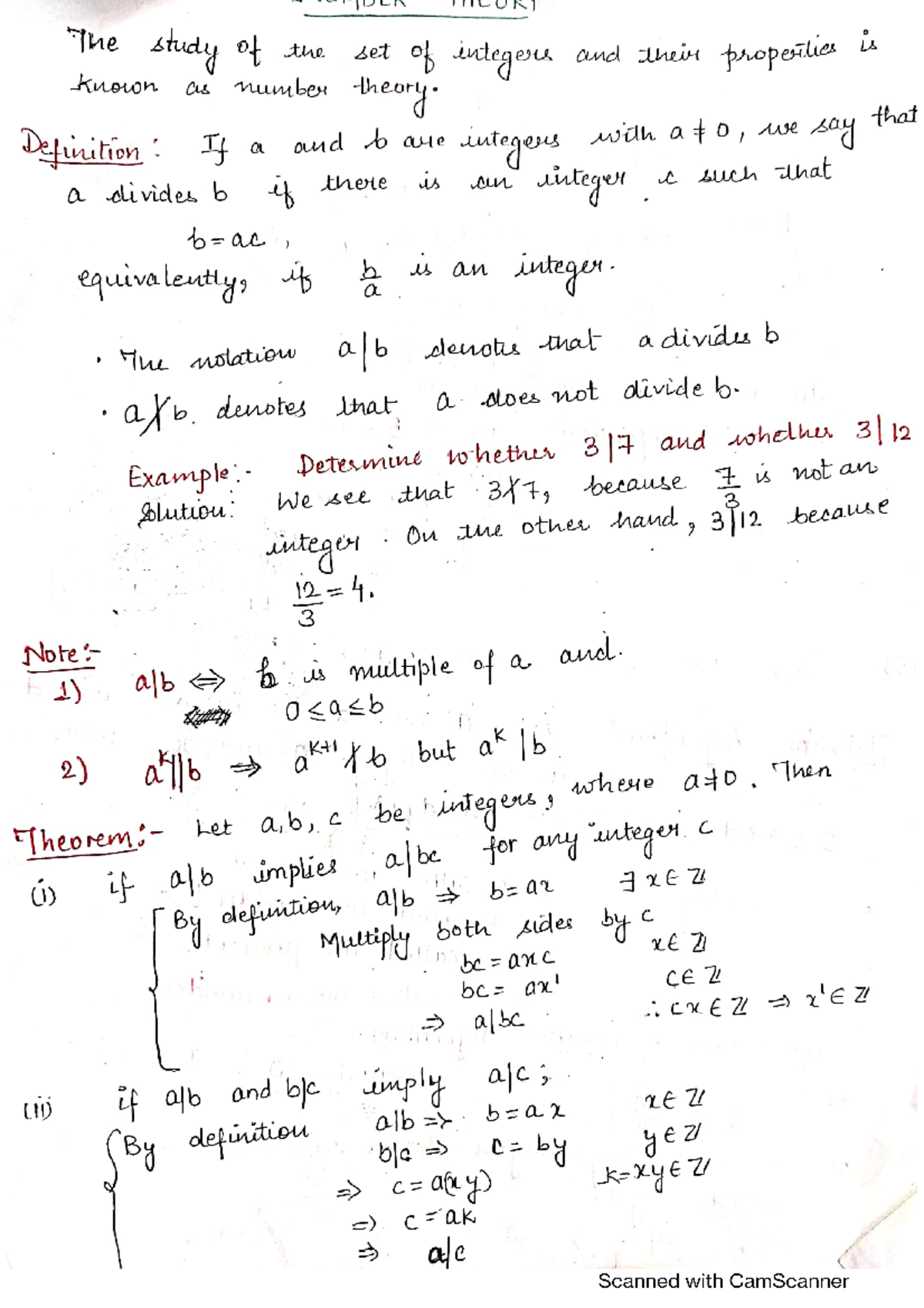 Unit 6 Number theory - Discrete Mathematics - Studocu Unit 6 Number theory - Discrete Mathematics - Studocu
