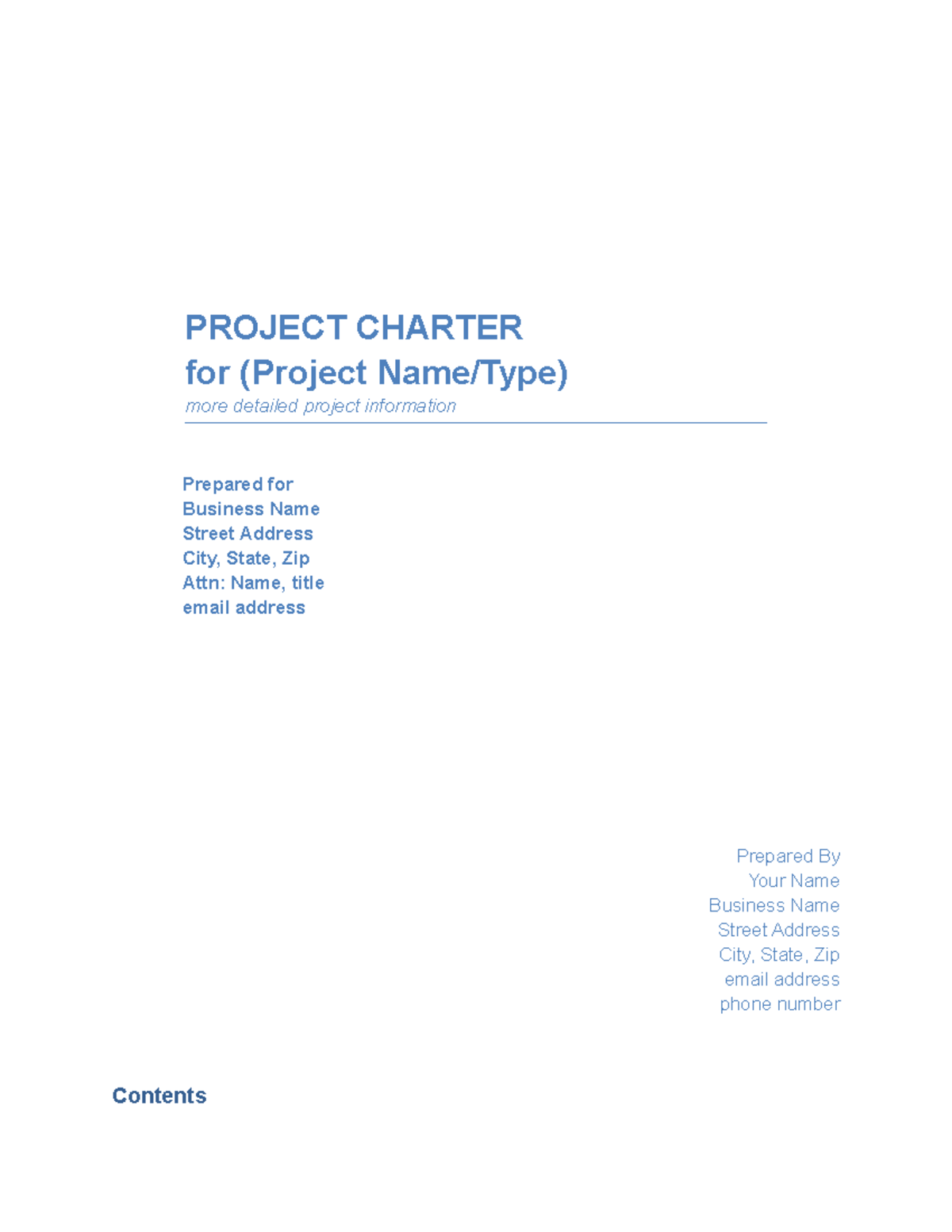 Project-Charter-Template - software Project Management - StuDocu