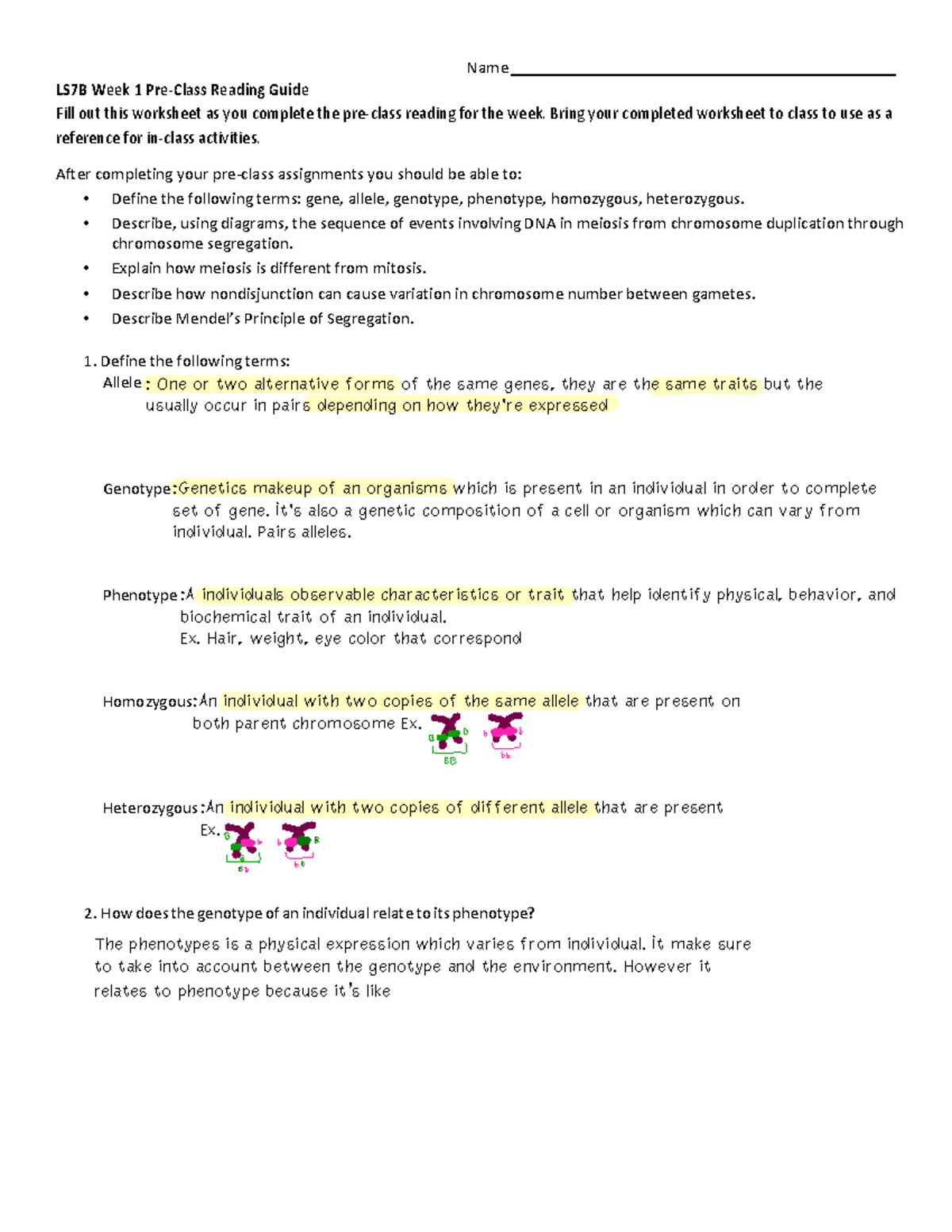 LS7B+Week+1+Pre-Class+Reading+Guide - Name LS7B Week 1 Pre-Class ...