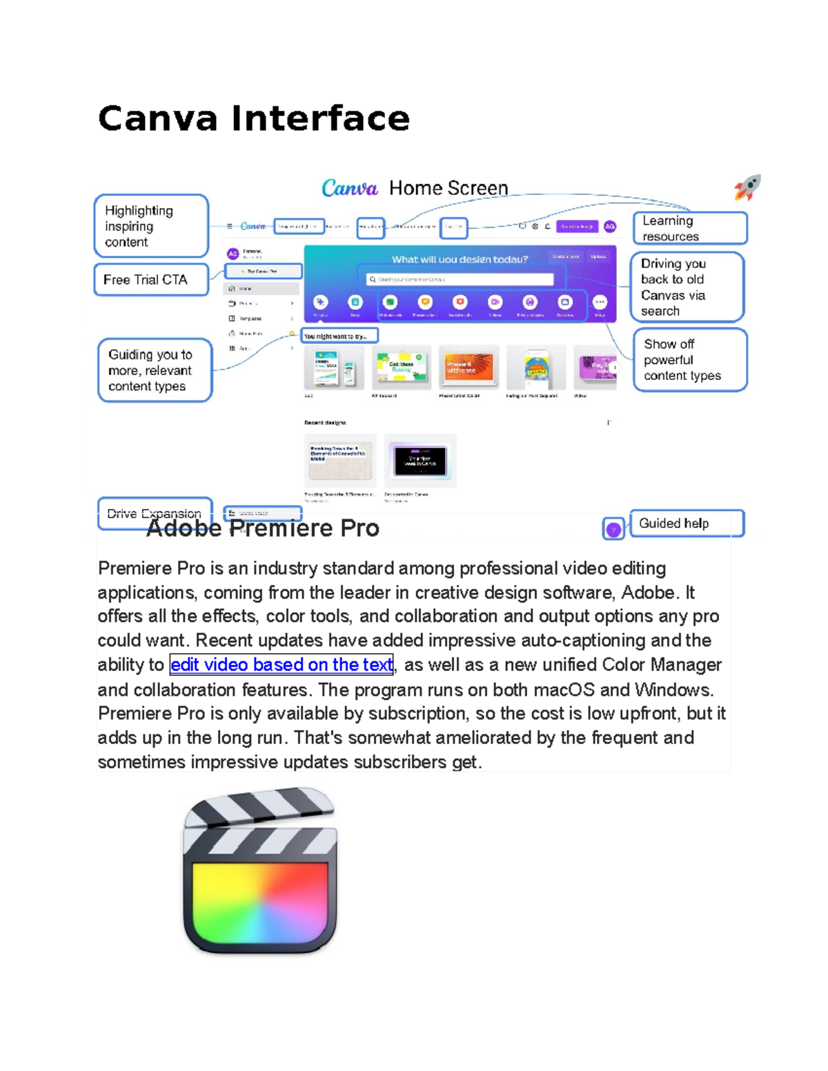 Computer 7 Reviewer 4th Q - Canva Interface Adobe Premiere Pro Premiere ...