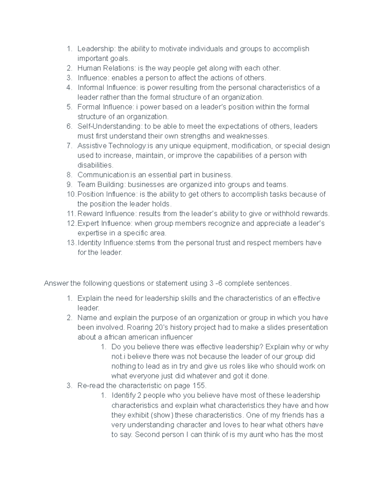 7.2 asl american sign language - Leadership: the ability to motivate ...
