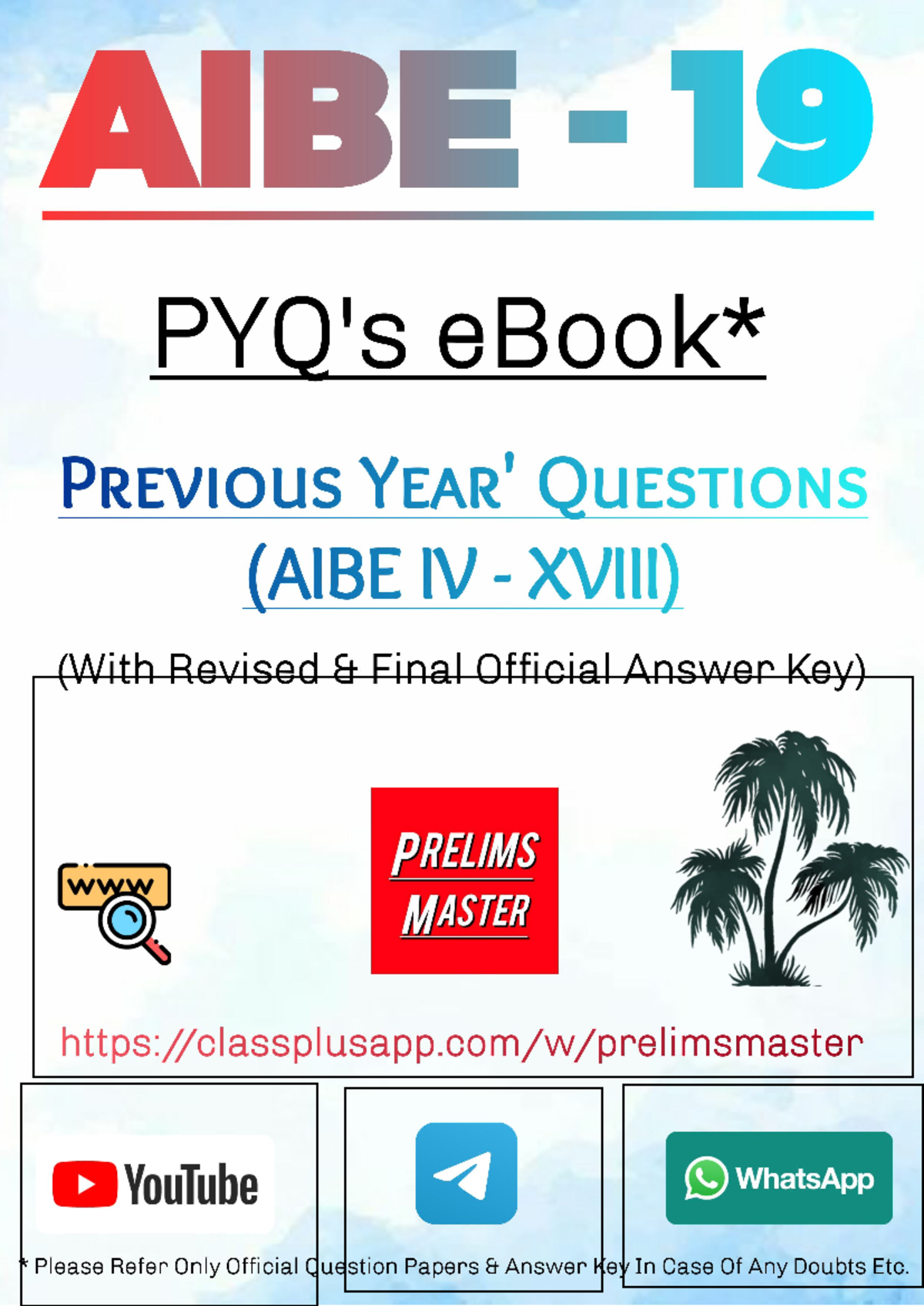 AIBE PYQ's e Book - AIBE previous year papers for practice - INDEX AIBE ...