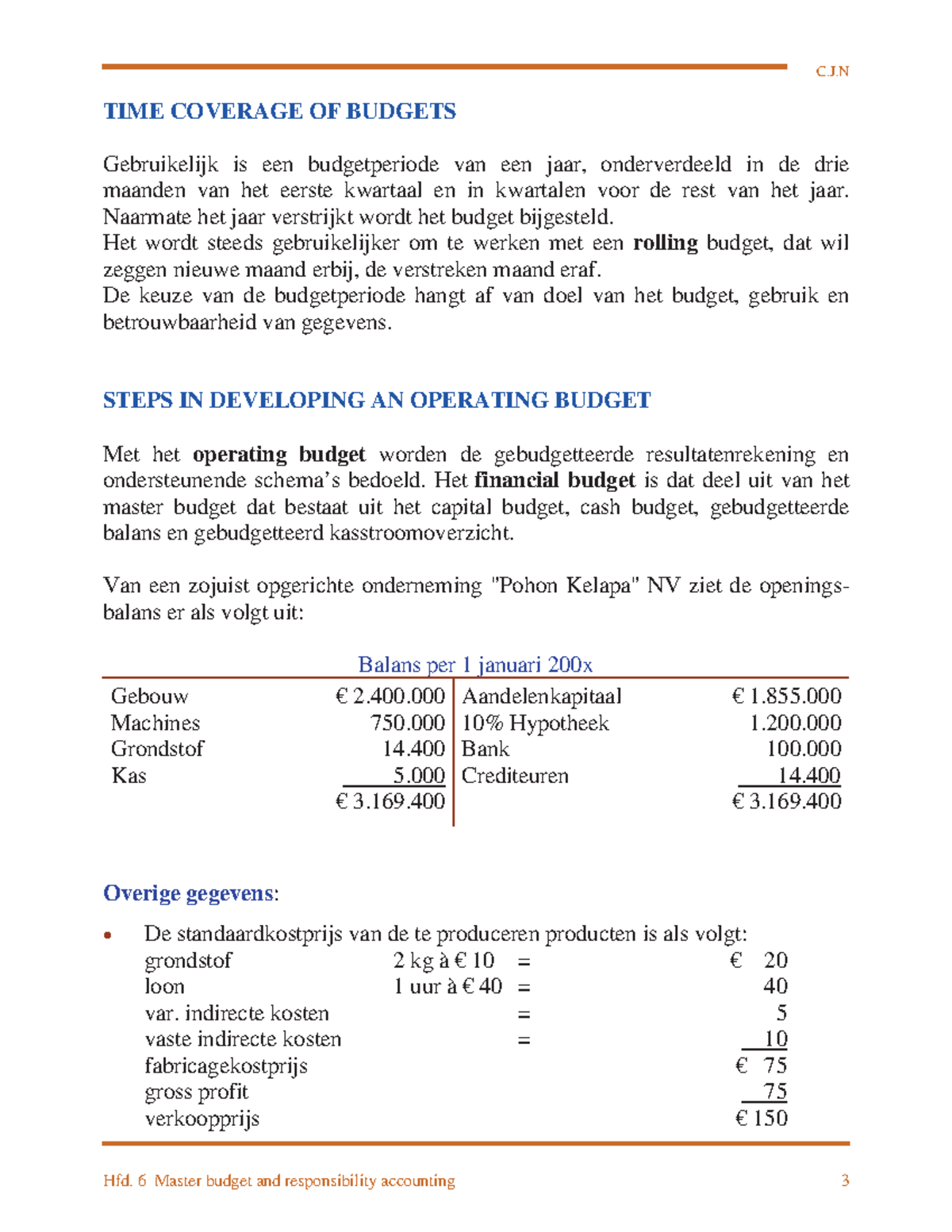 Oefening opstellen Master budget 20212022 V1 - TIME COVERAGE OF BUDGETS ...