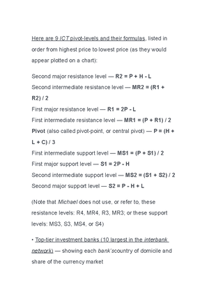 How To Set Ict Fibonacci Levels Forex Note - Finance - Studocu