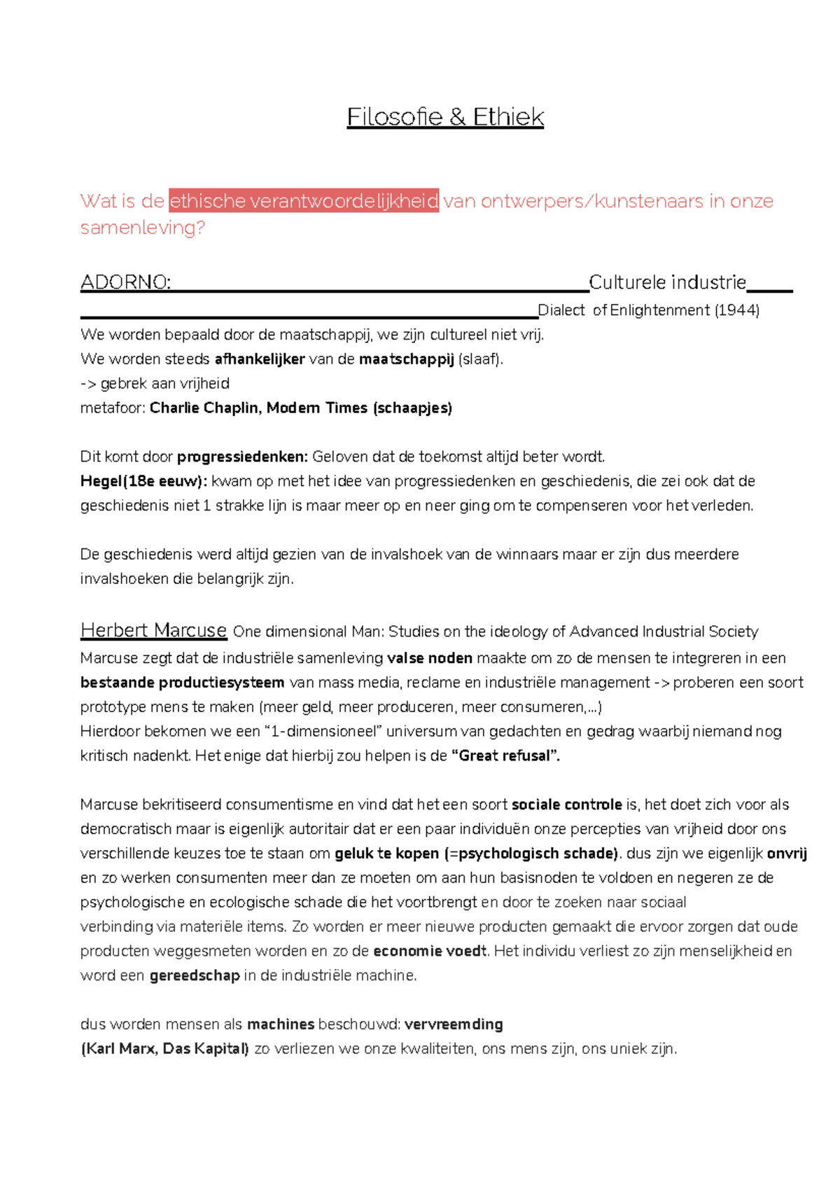 Samenvatting Ethiek&Filosofie - Filosofie & Ethiek Wat is de ethische ...