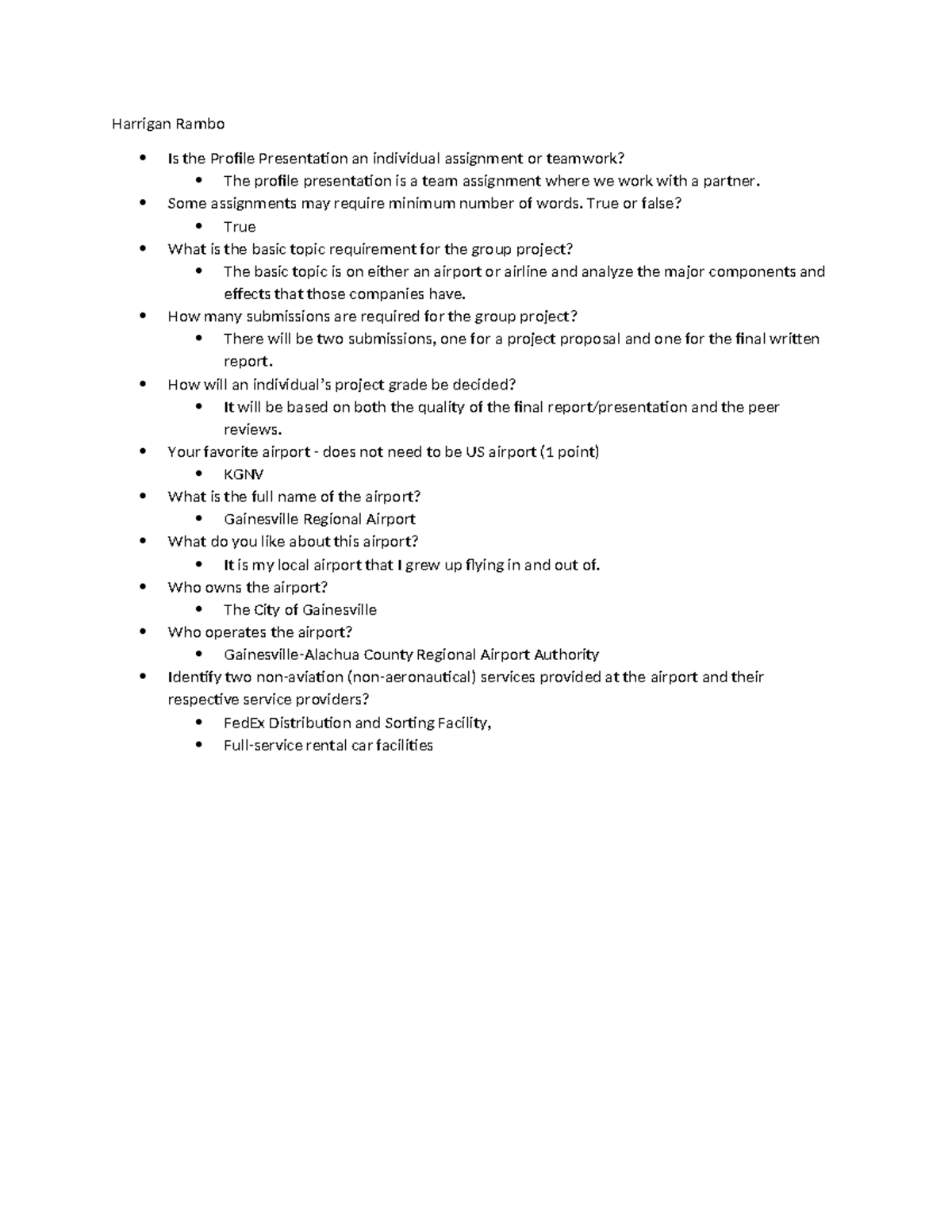 Assignment #1 - First Homework with example problems. - Harrigan Rambo ...