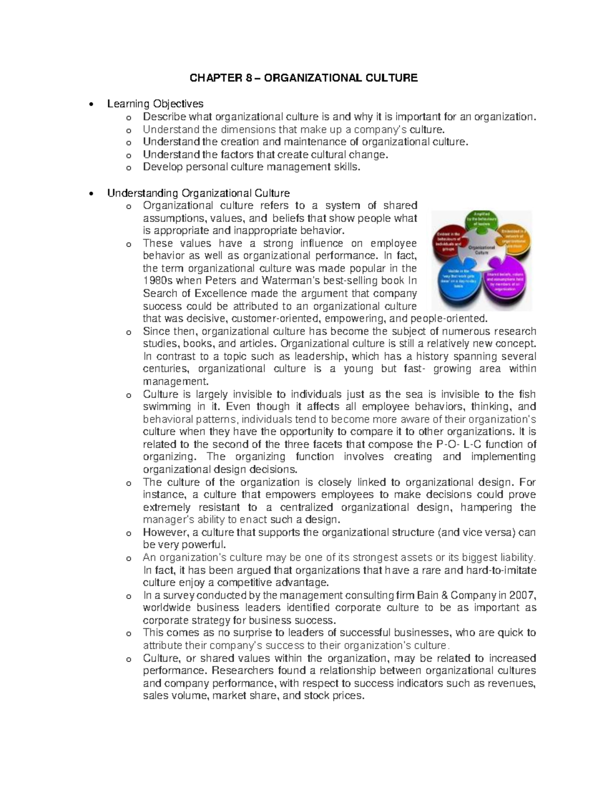 Chapter 8 - ORGANIZATION MANAGEMENT (This file will give more knowledge ...