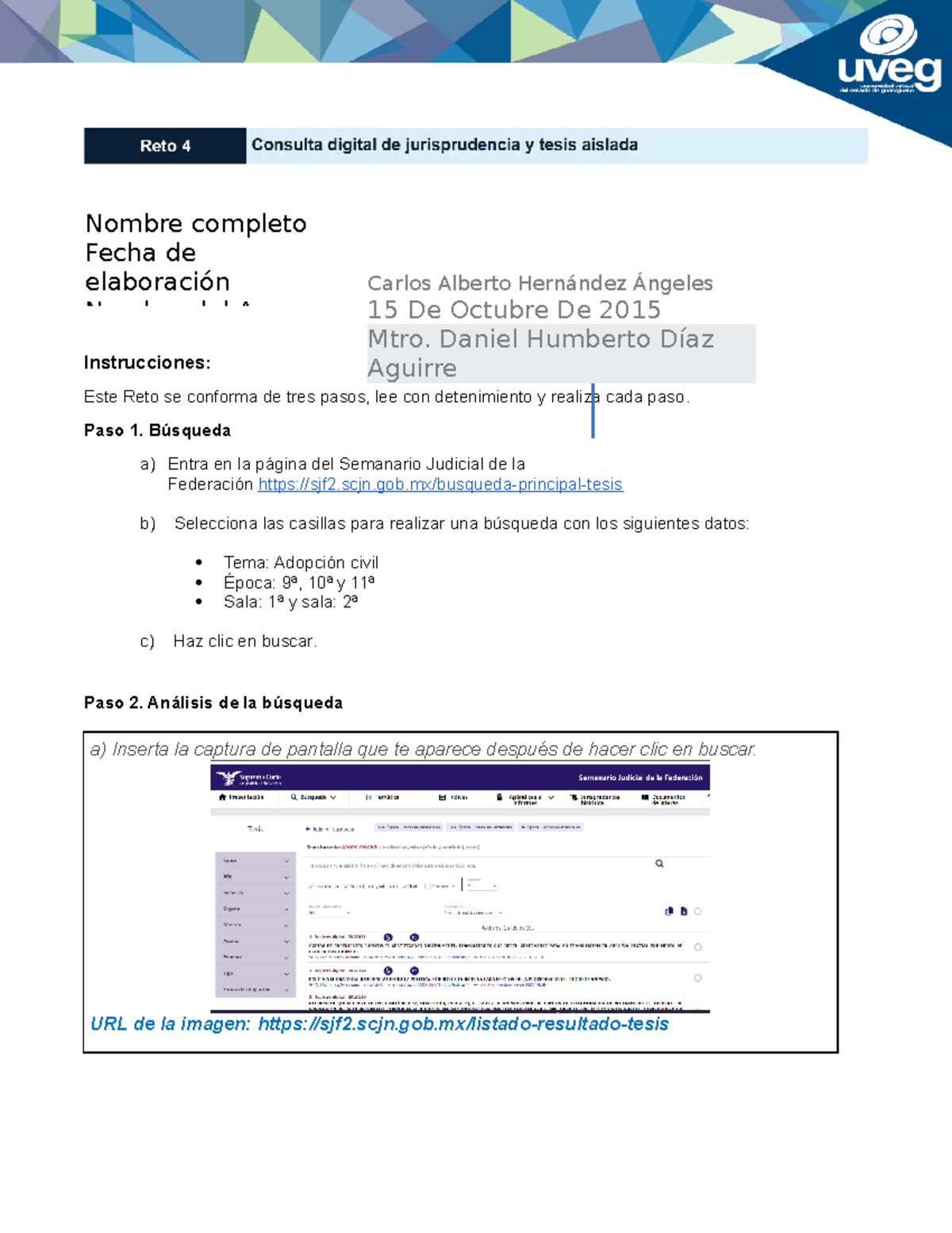 HDZ Carlos R4 U3 - tomalo como un apunte para guia - Instrucciones ...