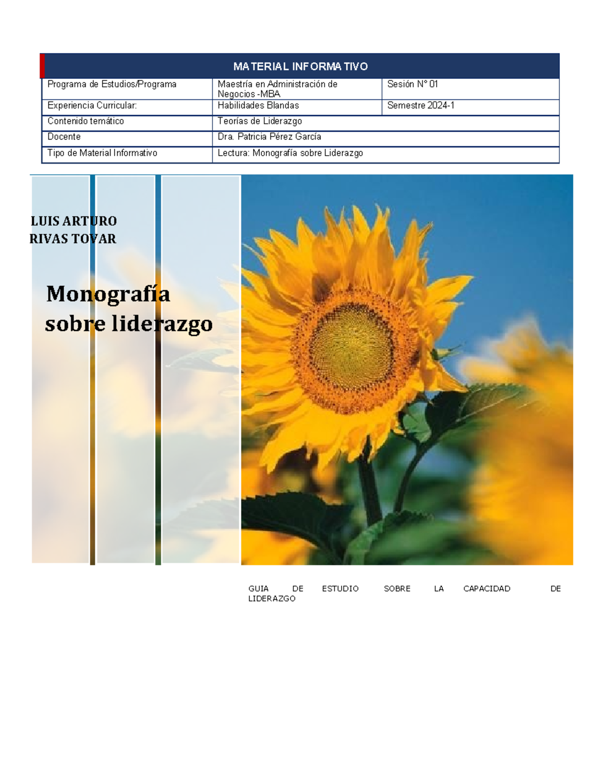 Material informativo sesión 01 ppg - MATERIAL INFORMATIVO Programa de ...