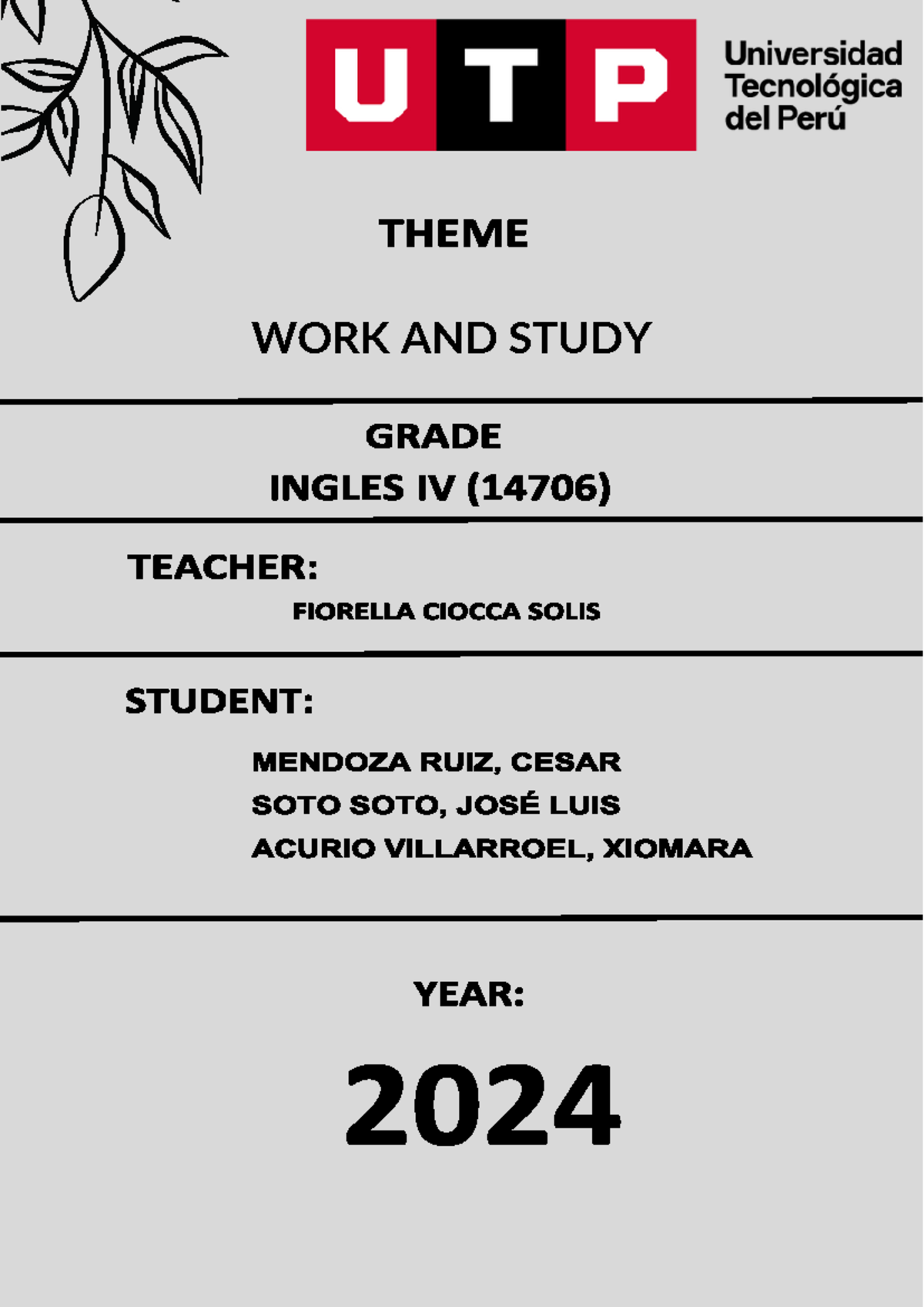 (AC-S04) Week 04 -Work and study - Ingles IV - WORK AND STUDY - Studocu