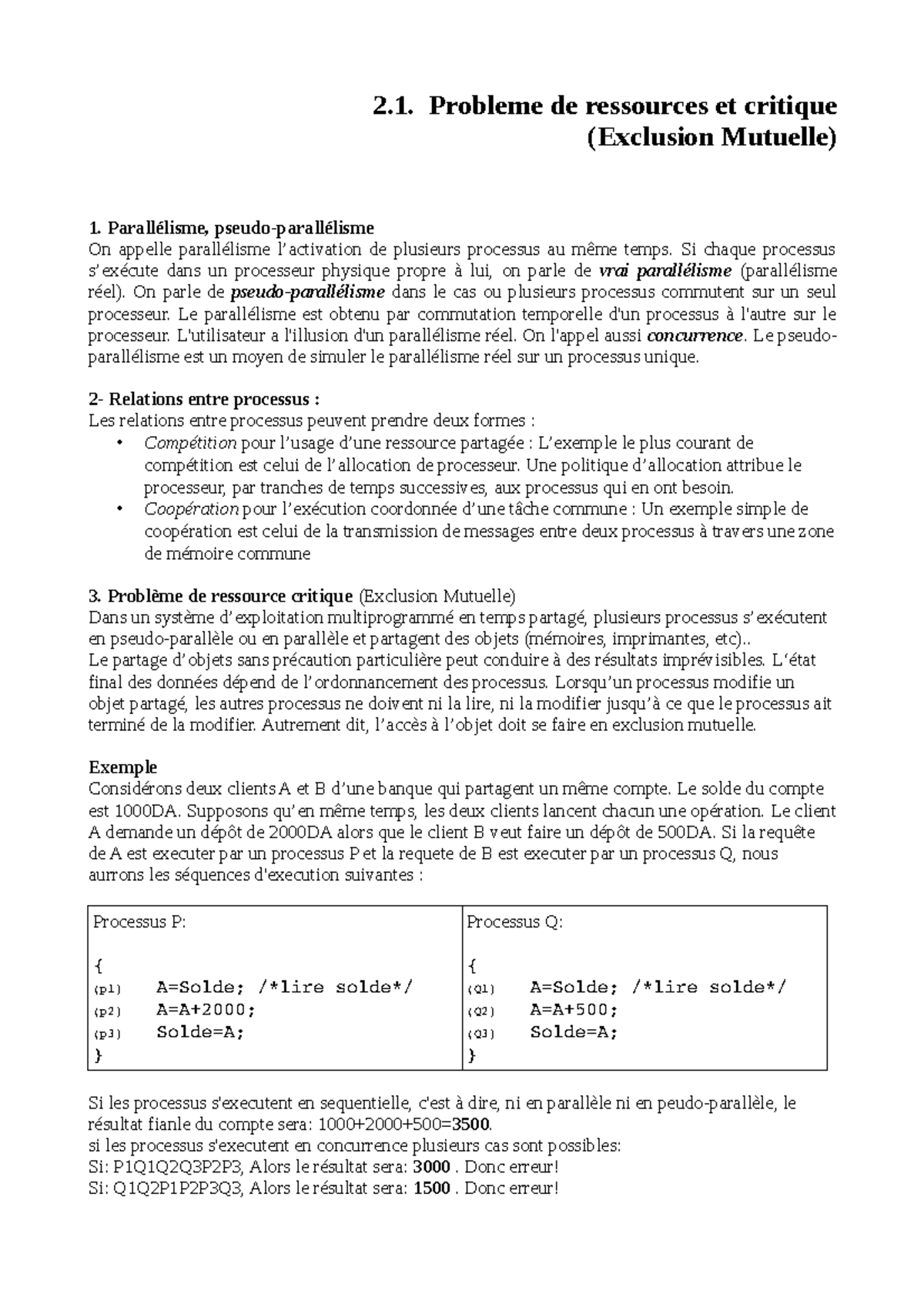 Chap-2-le Probleme de ressources et critique - 2. Probleme de ...