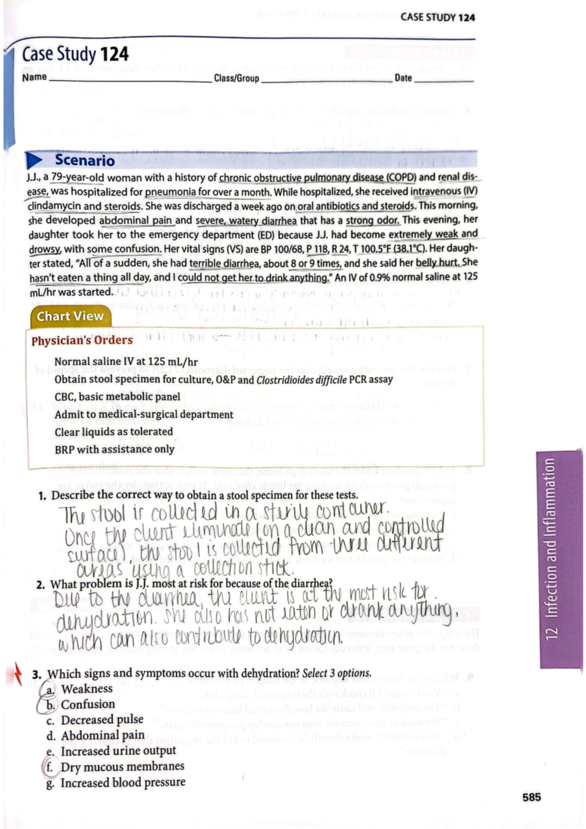 Case Study #124 - Clinical Reasoning Cases in Nursing textbook - NR4163 ...
