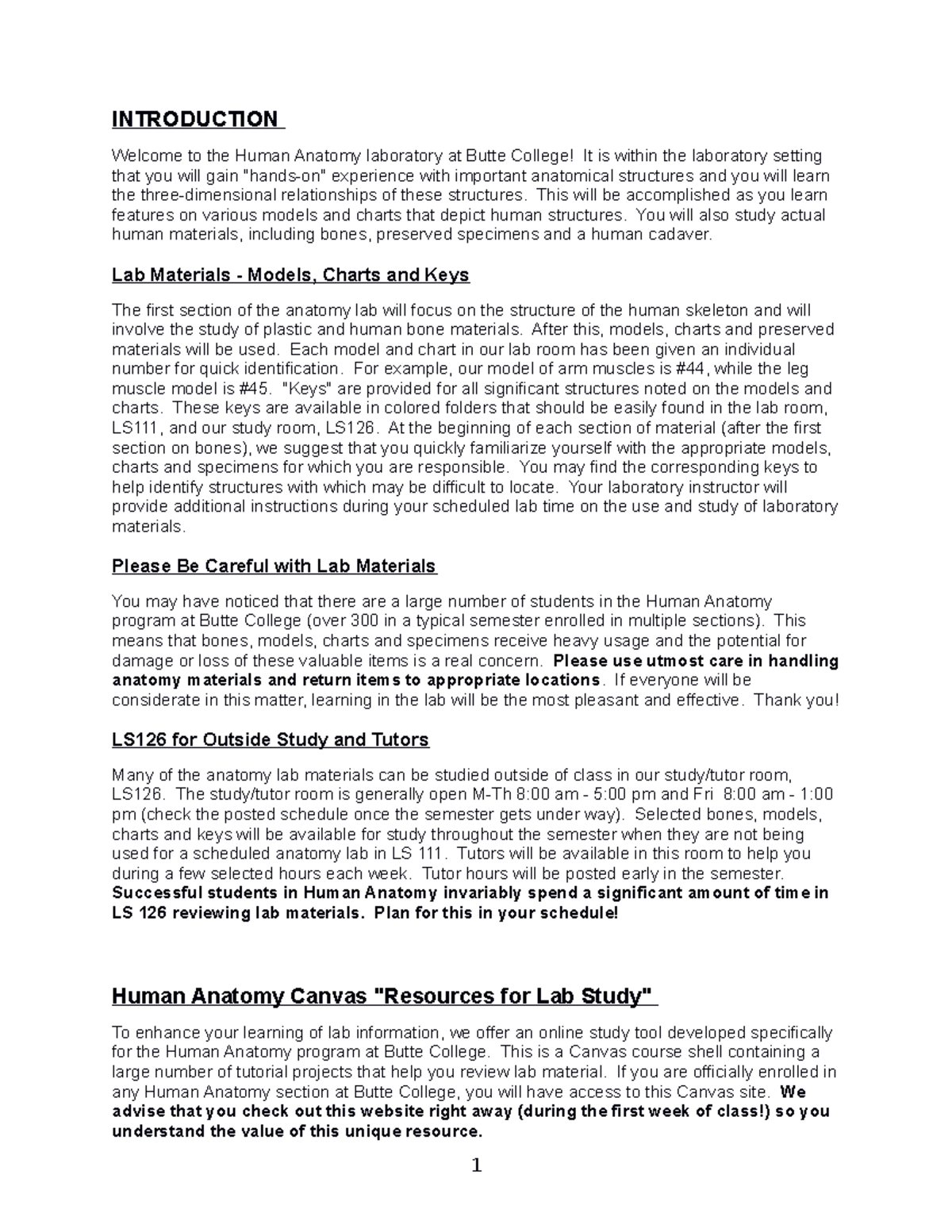 2020 Fall Anat Lab Guide Update - INTRODUCTION Welcome to the Human ...