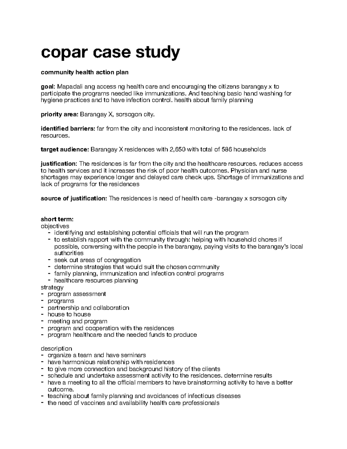 Copar-case-study - Copar - copar case study community health action ...