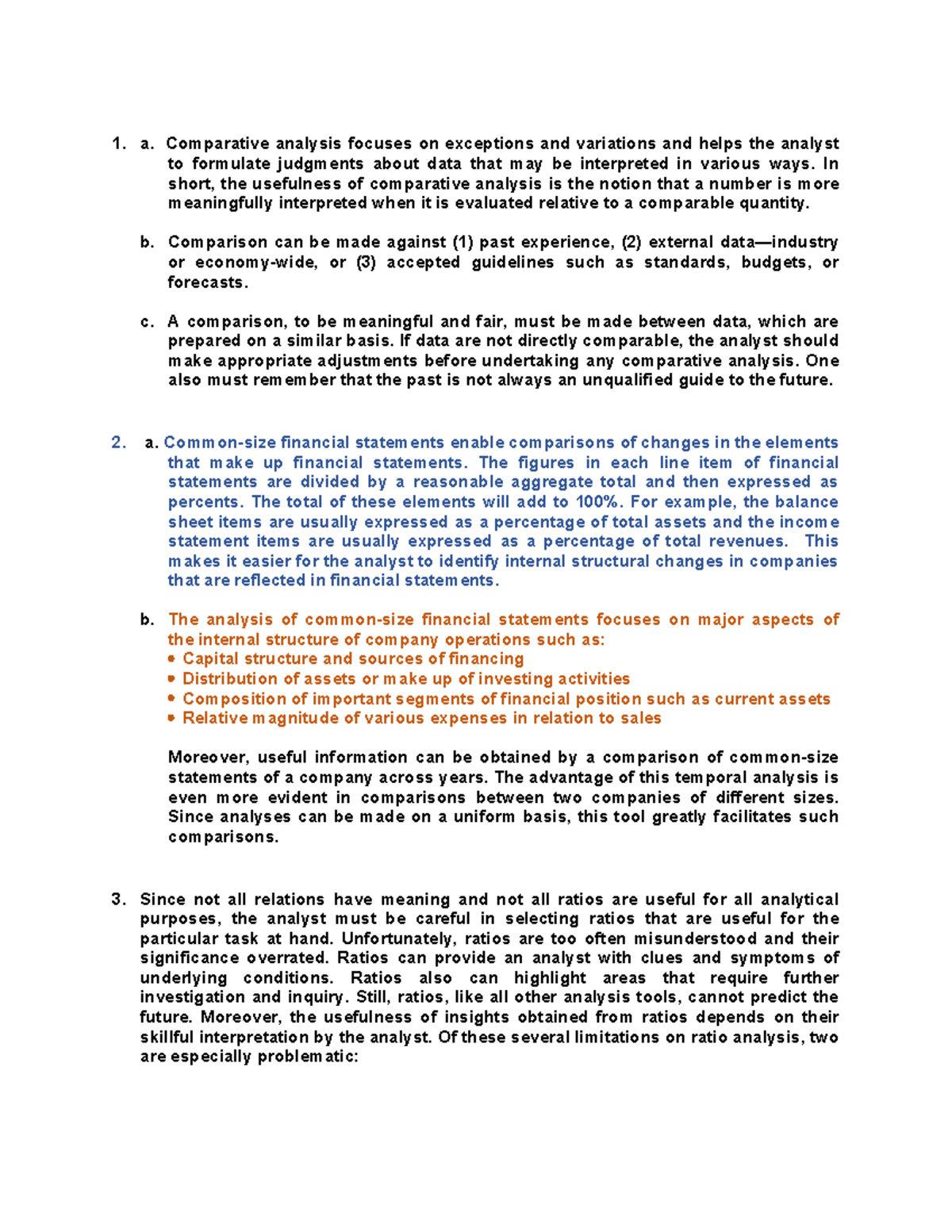 Chapter 1 - CIU - a. Comparative analysis focuses on exceptions and ...