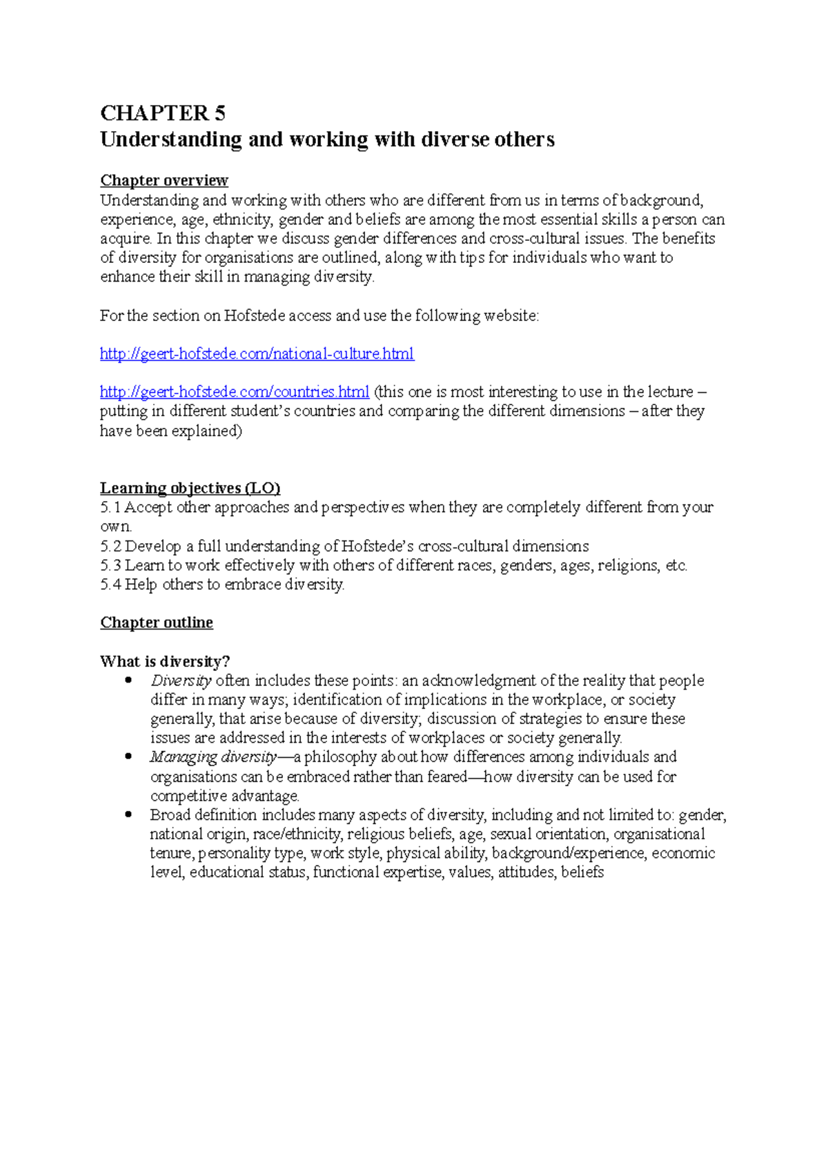 Chapter 5 - 1004GIR - Griffith - Studocu