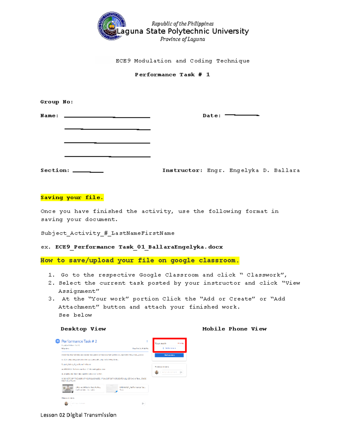 Gr3 - color coding - Republic of the Philippines Laguna State ...