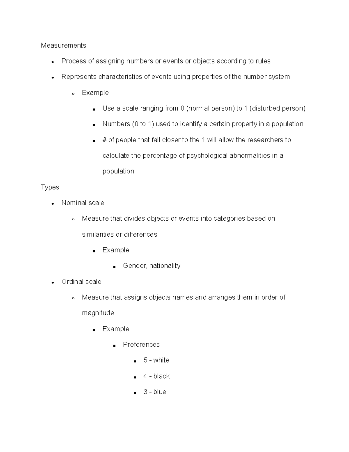 Experimental Variables and Validity - Measurements Process of assigning ...