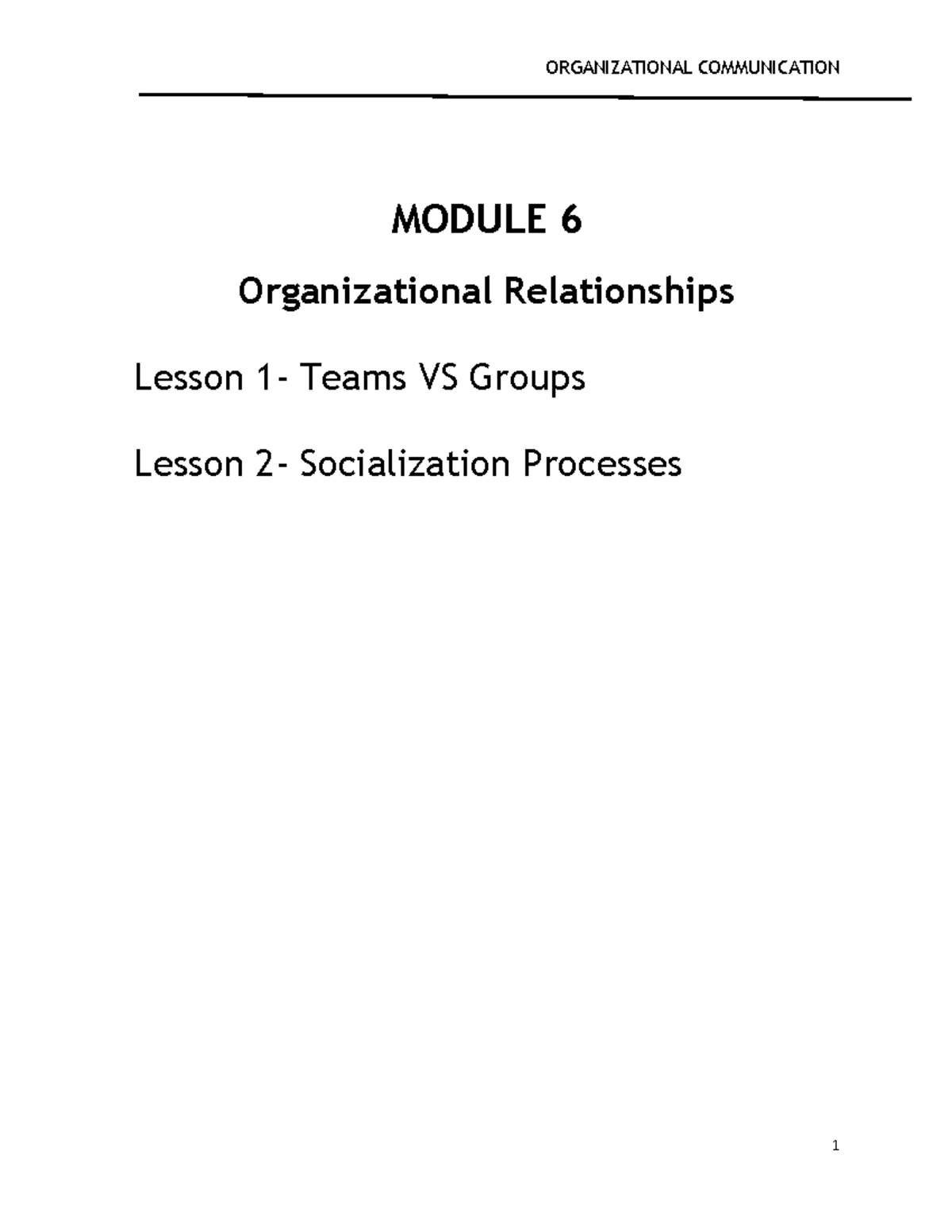 ELSM-147-M6 - It's helpful - MODULE 6 Organizational Relationships ...