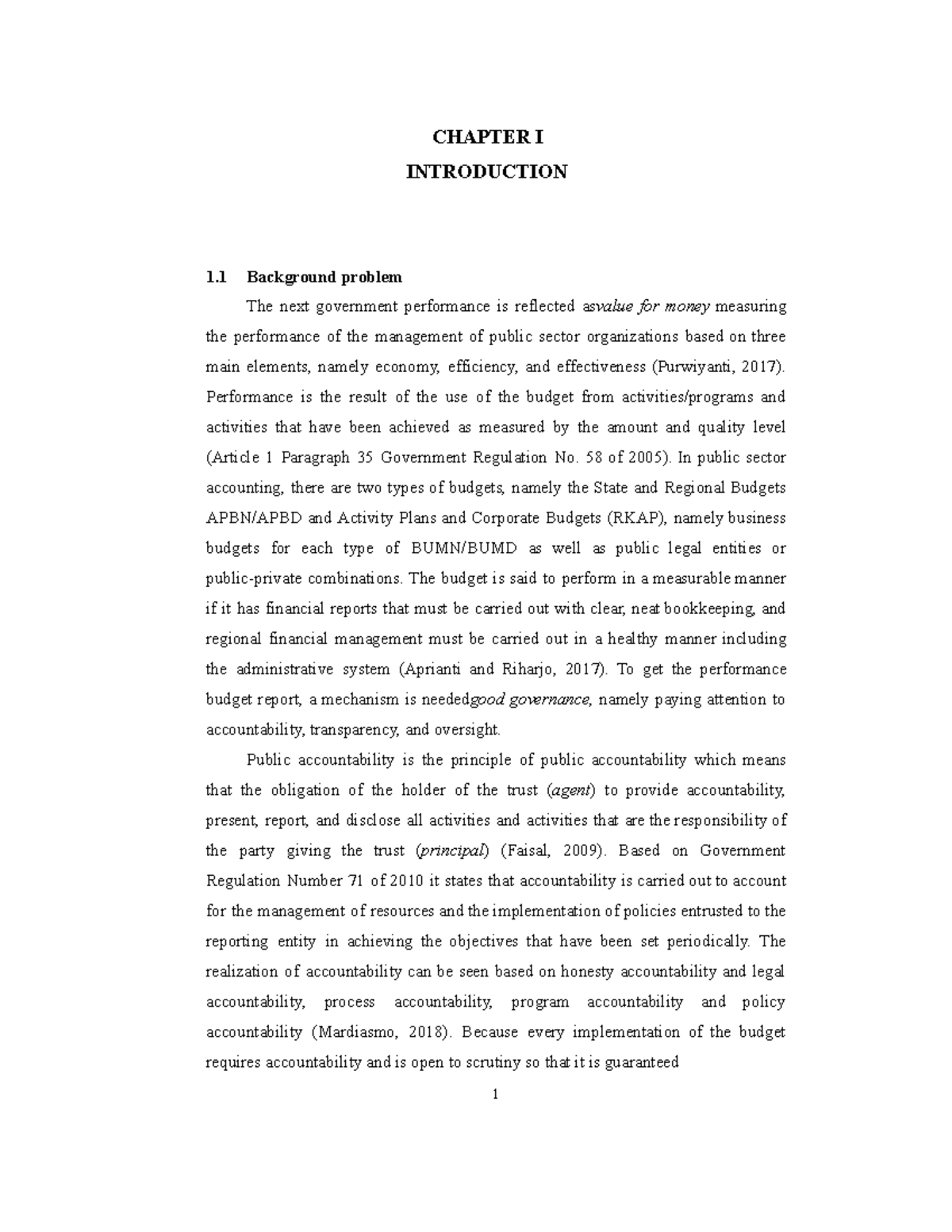 THE Effect OF Accountability, Transparency AND Oversight ON Government ...