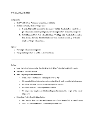Ancient egypt lecture aug 30, 2022 notes - aug 30, 2022 notes ...