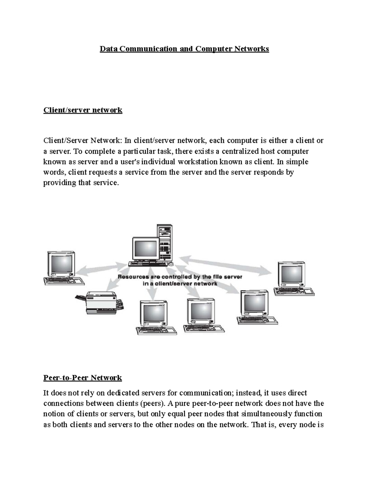 Data communication and computer netwok - Data Communication and ...