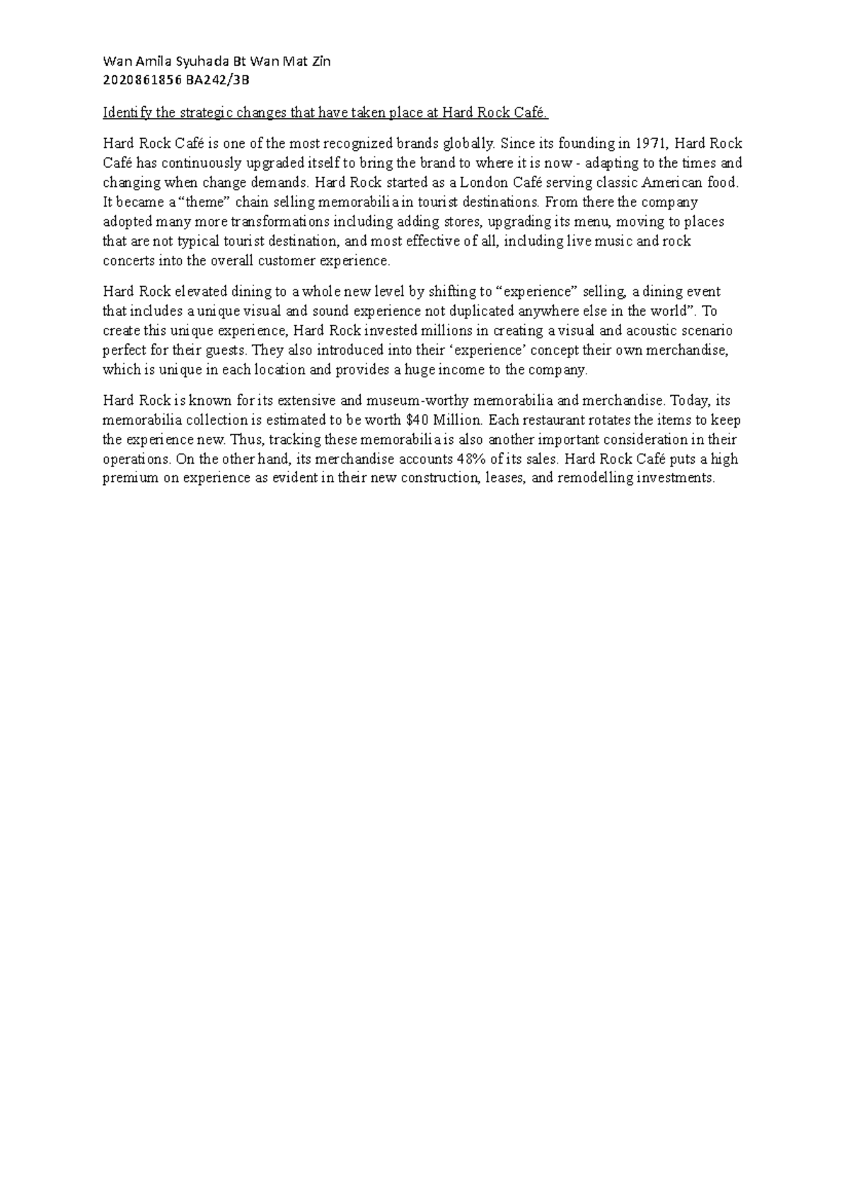 Opm chapter 2 TUTORIAL - Wan Amila Syuhada Bt Wan Mat Zin 2020861856 ...